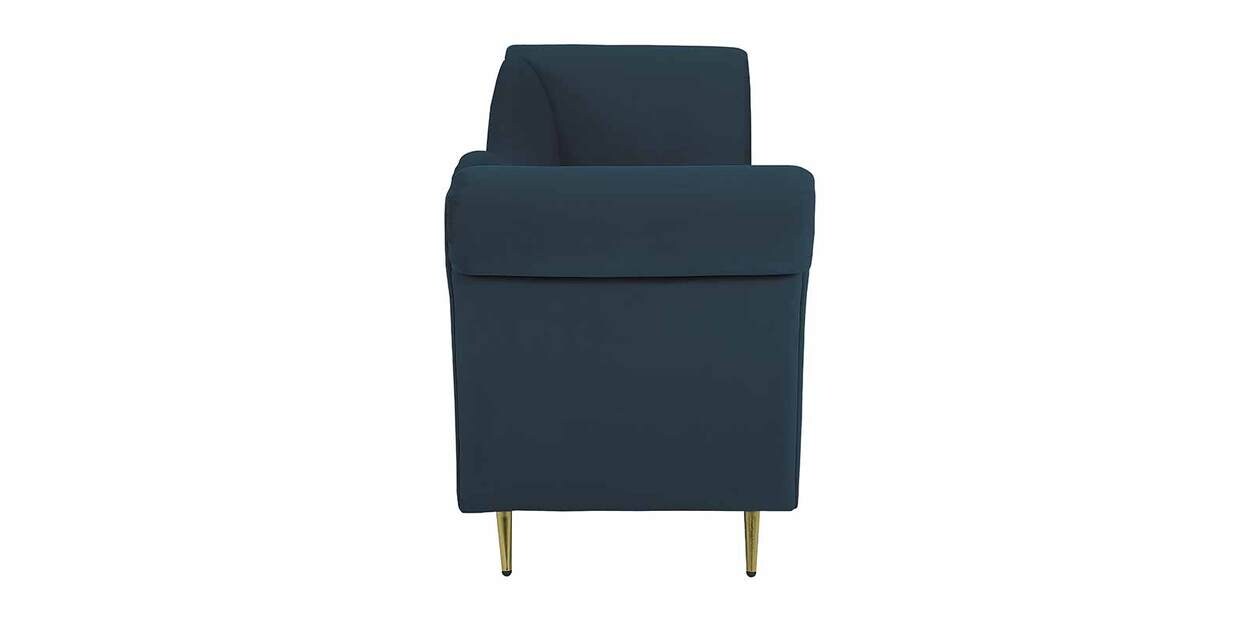 Buy Regal Velvet 2 Seater Sofa in Teal Blue Colour by Vittoria Online ...