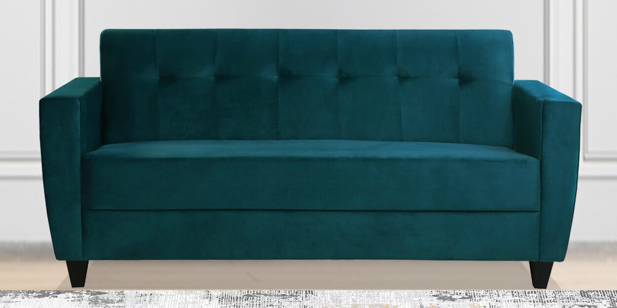 Buy Remo Fabric 3 Seater Sofa in Green Colour at 59% OFF by ARRA | Pepperfry