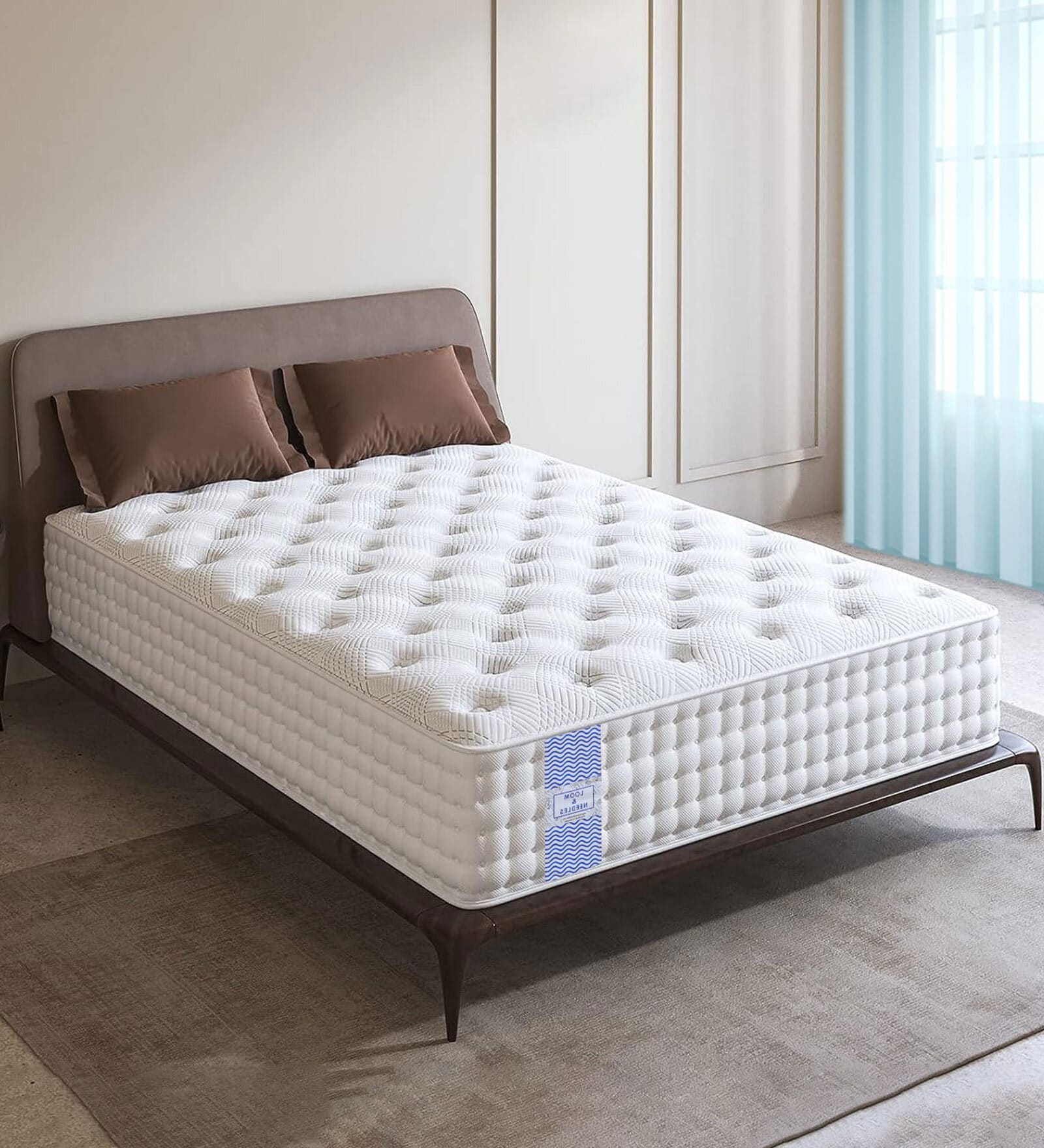 Buy Reactive Dual Comfort 5 Zoned 7 Layered Orthopedic 6 Inch Memory ...