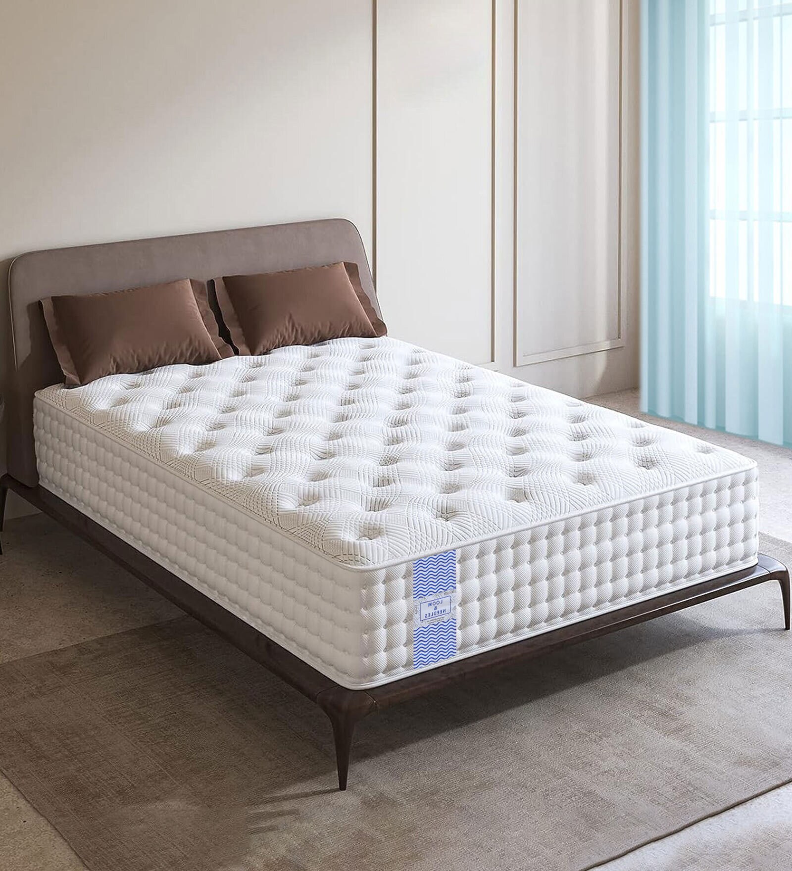 Buy Reactive Dual Comfort 5 Zoned 7 Layered Orthopedic 6 Inch Memory ...