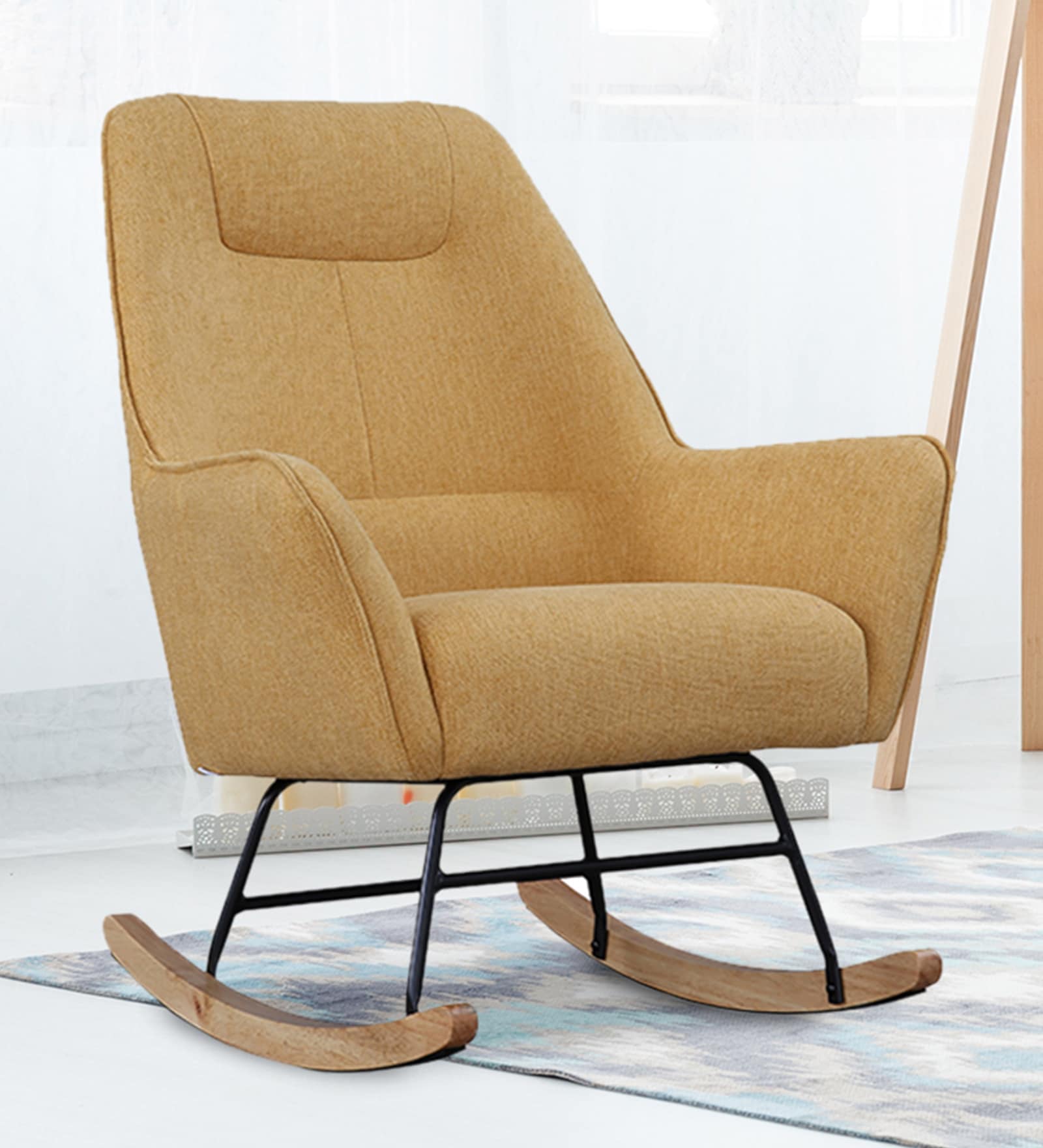 Buy Rebecca Rocking Chair in Mustard Finish at 63% OFF by HomeTown ...