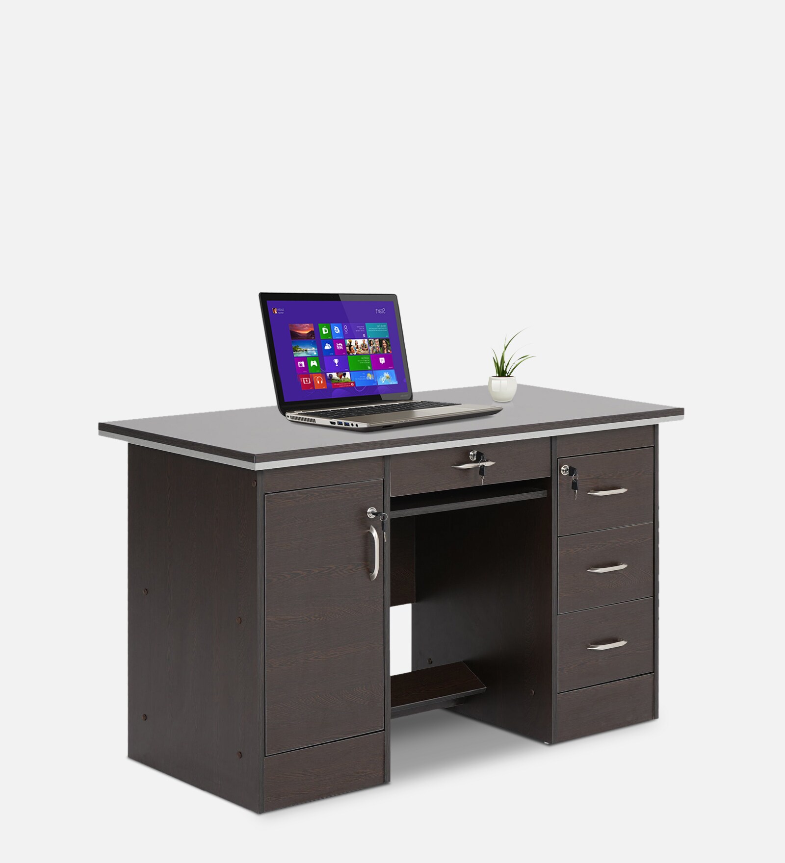 Buy Recardo Computer Table in New Wenge Finish Online - Computer Tables ...