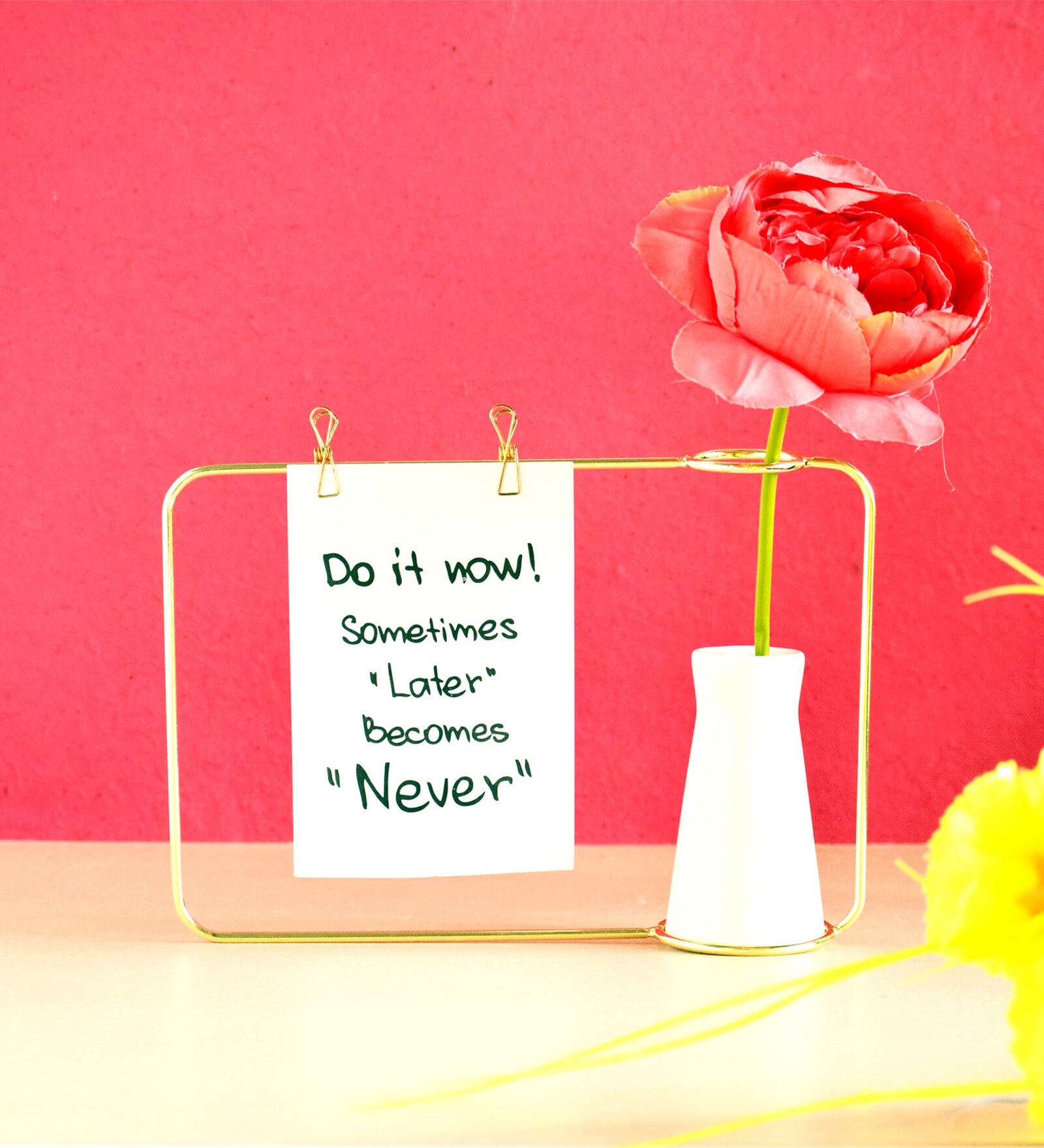 Buy Gold Metal & Ceramic Rectang Clip Photo Frames at 47% OFF by Morcee ...