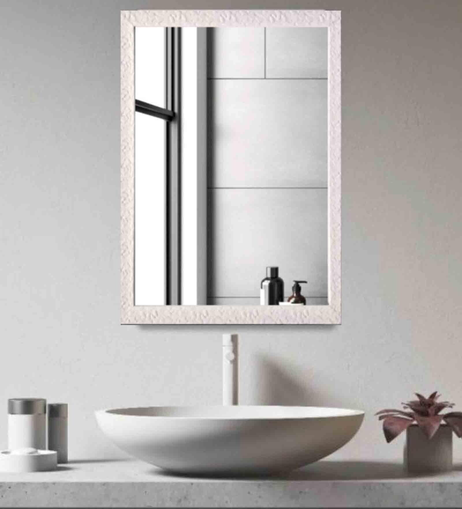 Buy White Glass Commercial Wall Mirror at 24% OFF by K K Glass ...