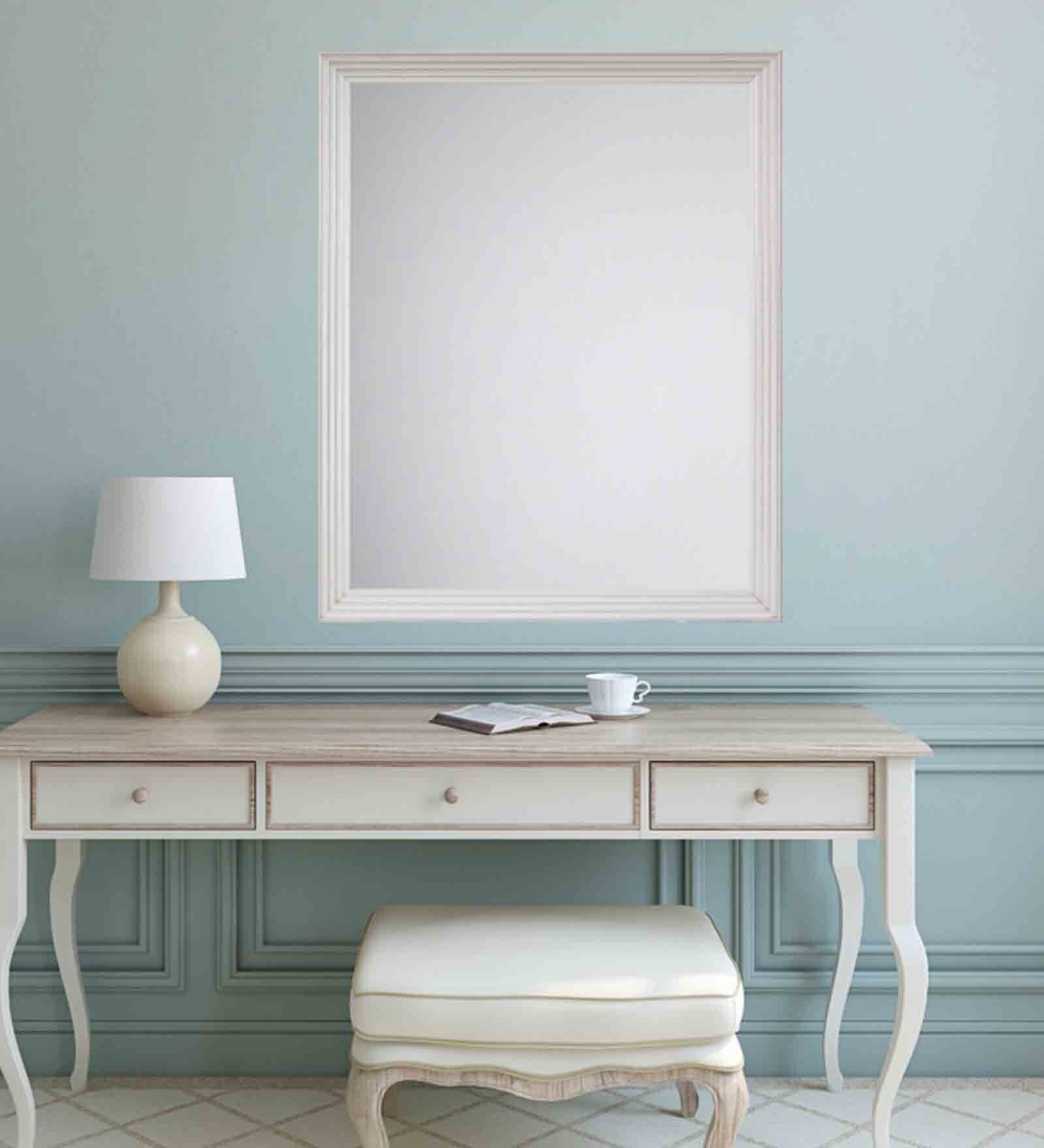 Buy White Glass Graphic Wall Mirror at 13% OFF by K K Glass & Aluminium ...