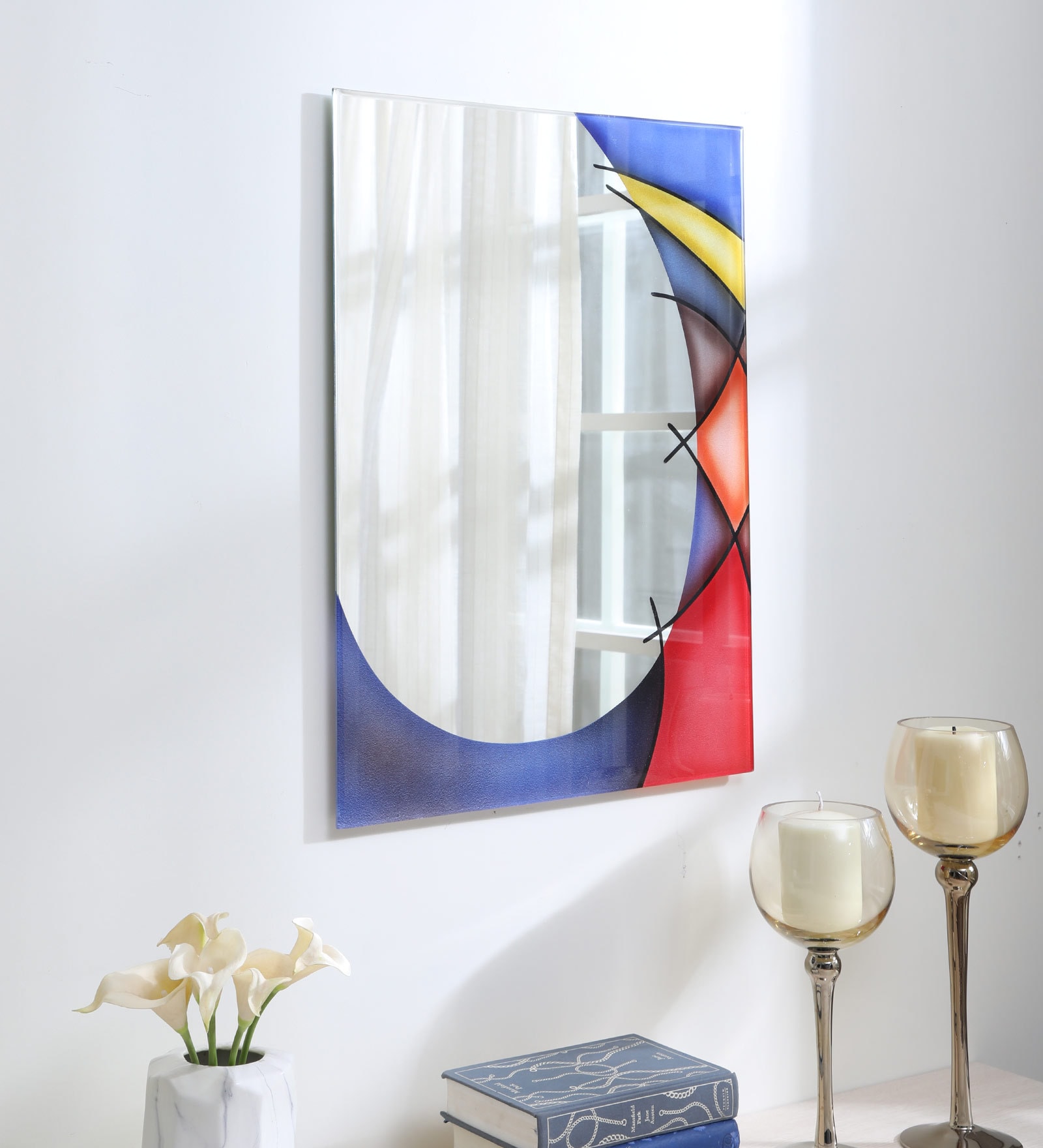 Buy Rectangle Wall Mirror in Multicolour at 27% OFF by Zoyo Cera ...