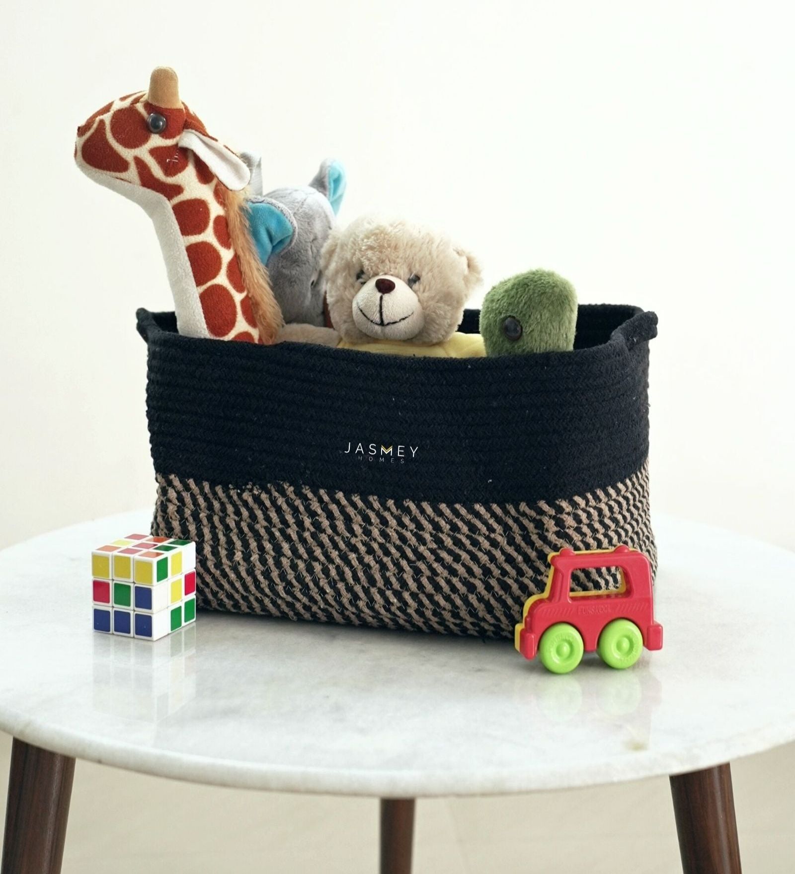 Buy Rectangular Black Jute Storage Organiser at 23% OFF by Jasmey Homes ...