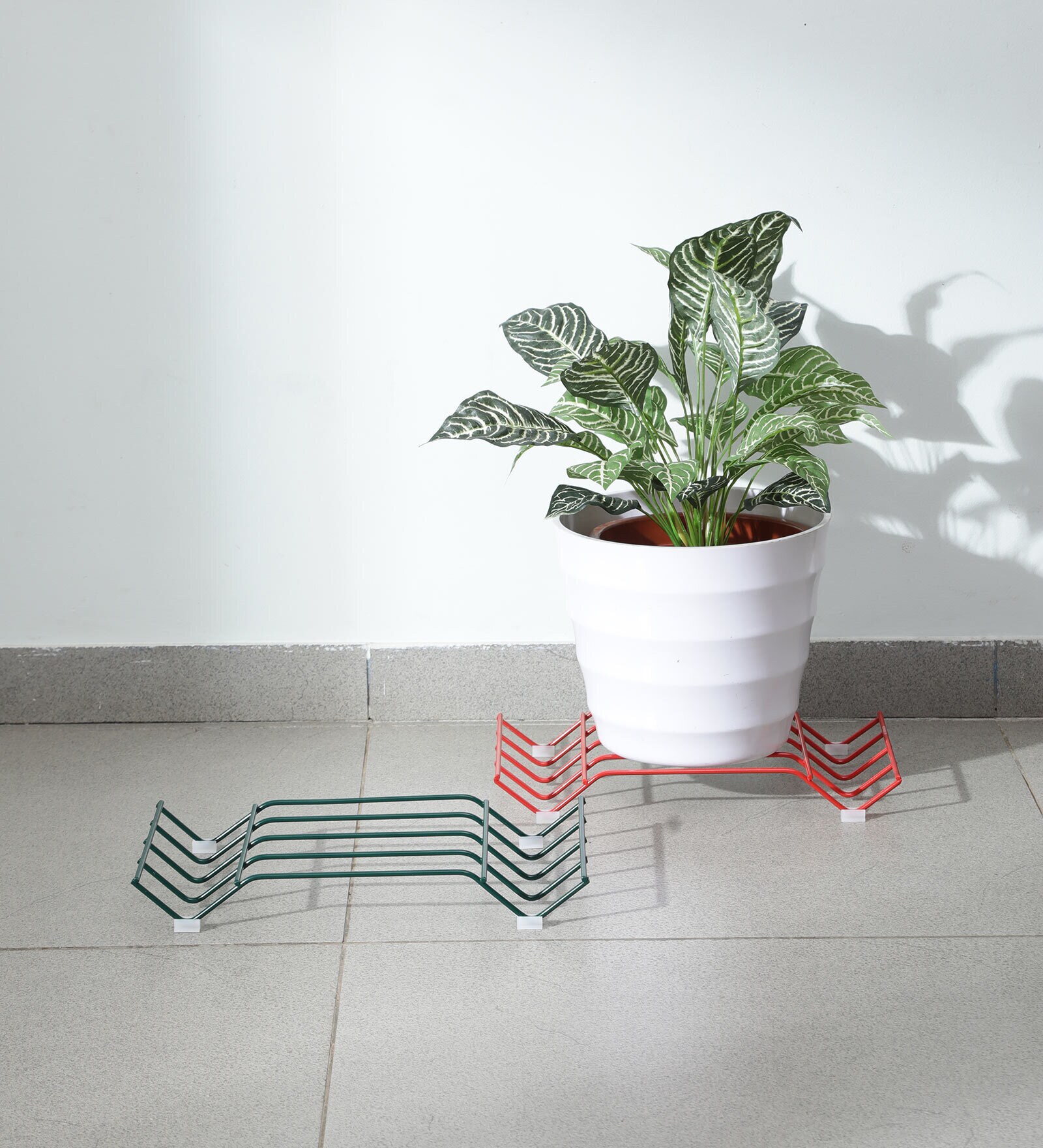 Buy Red & Green Metal (Set of 2) Planter Stands at 10% OFF by Meshable ...