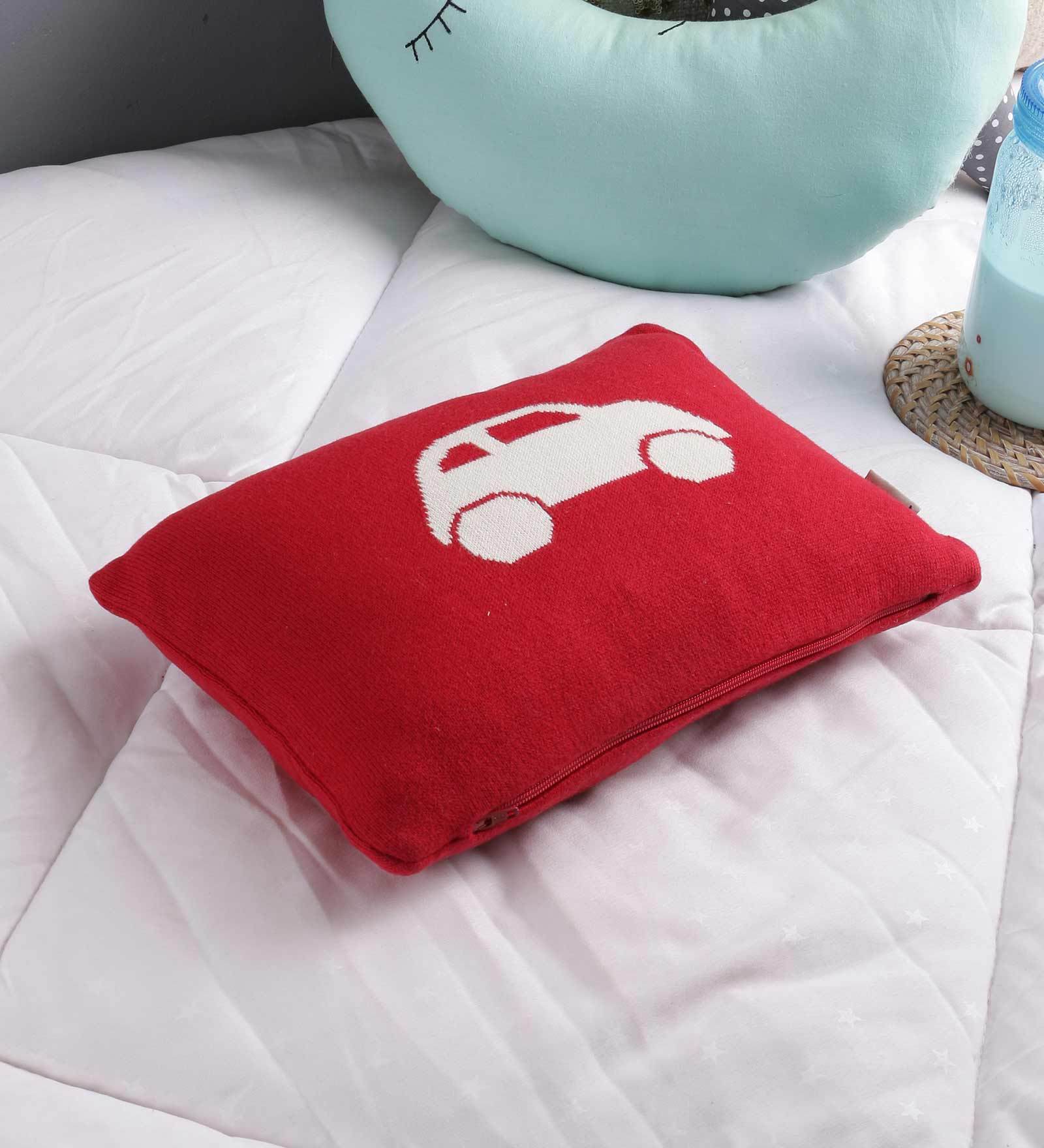 Buy Red 100% Cotton 8X12 Inch Pillow Cover at 100% OFF by Pluchi ...