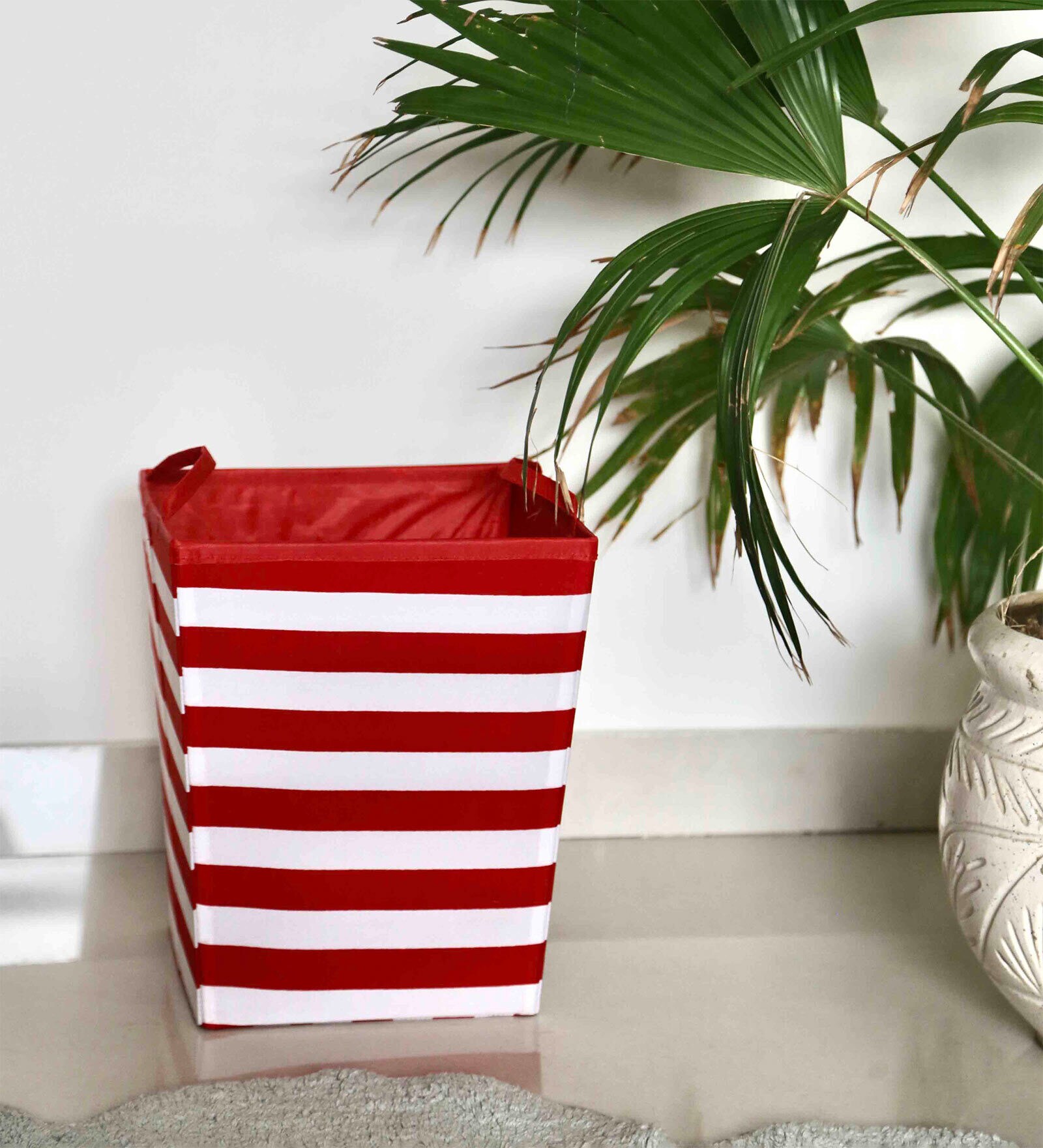 Buy Red 20 Ltr MDF and Polyester Laundry Basket at 77% OFF by My gift ...