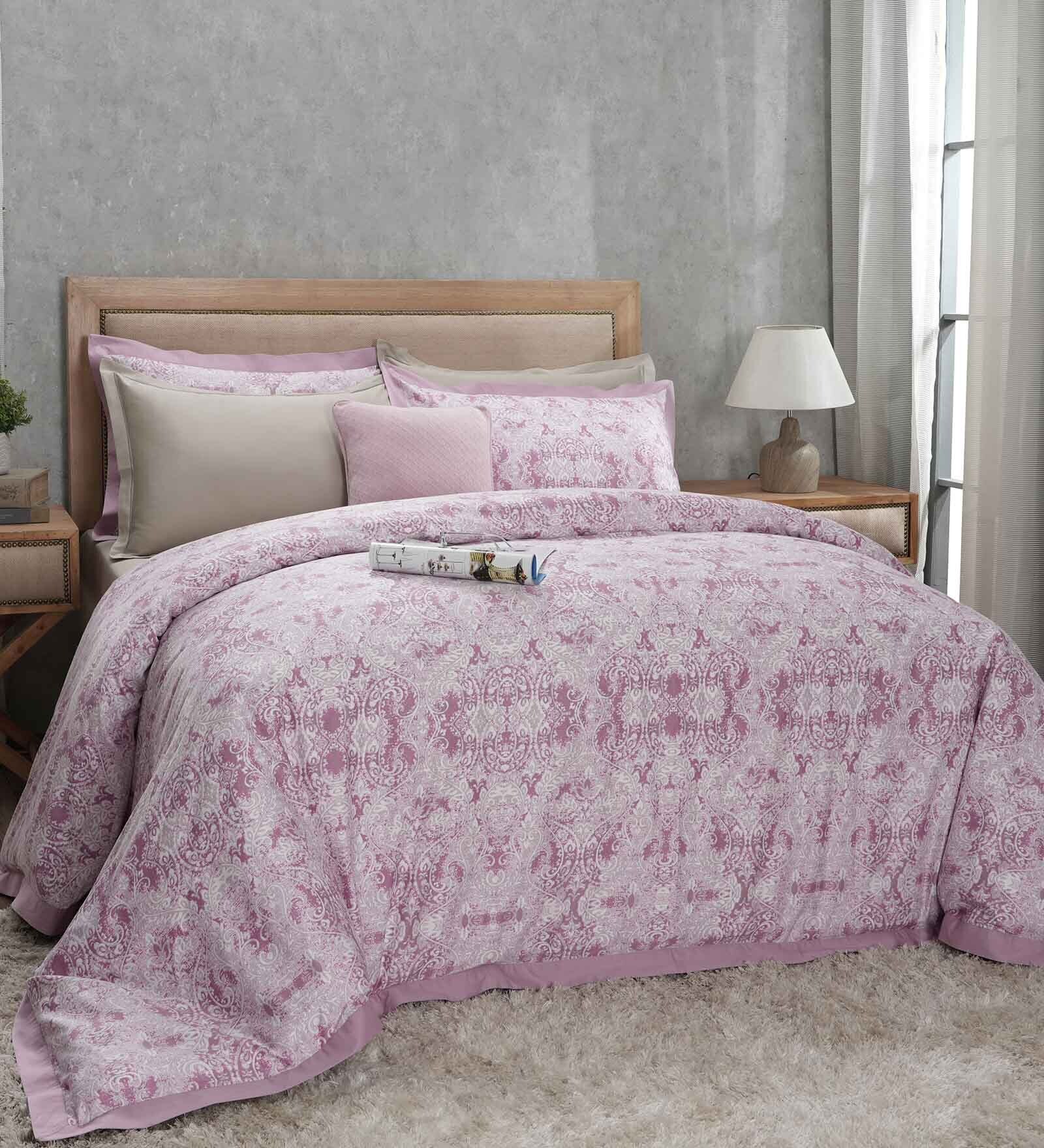 Buy Red Abstract 145 GSM Cotton 8 Pieces Quilt Set PBS Refined Retro ...