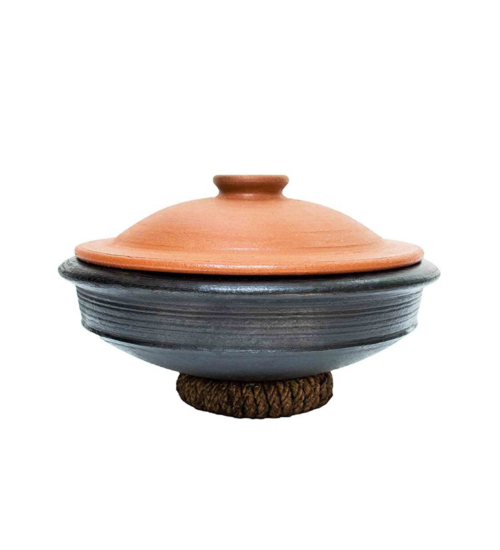 Buy Red Clay Pot 2 Litre with Lid at 16% OFF by Ecocraft India | Pepperfry