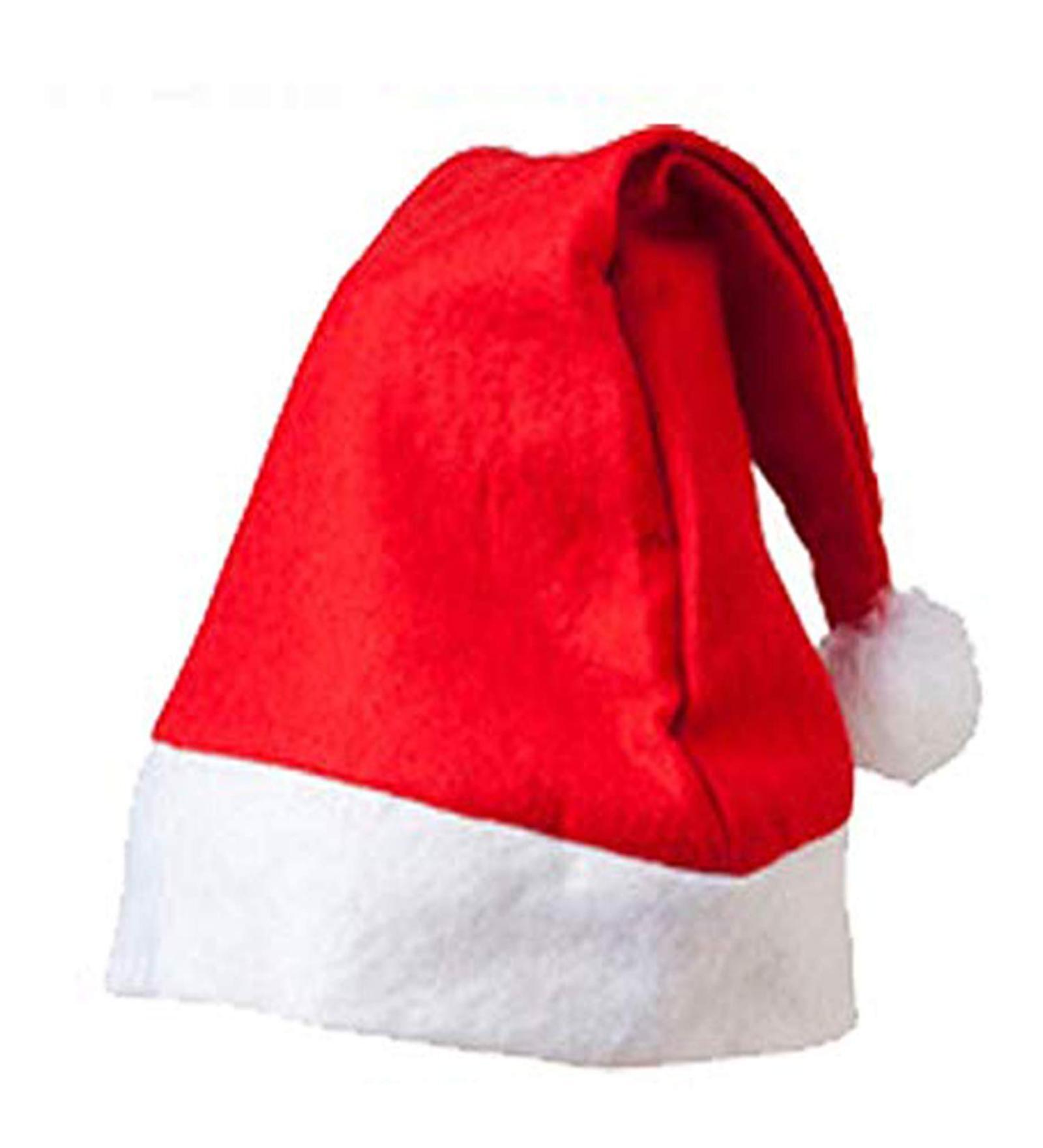 Buy Red Cotton (Pack of 12) Christmas Santa Claus Cap at 22% OFF by ...