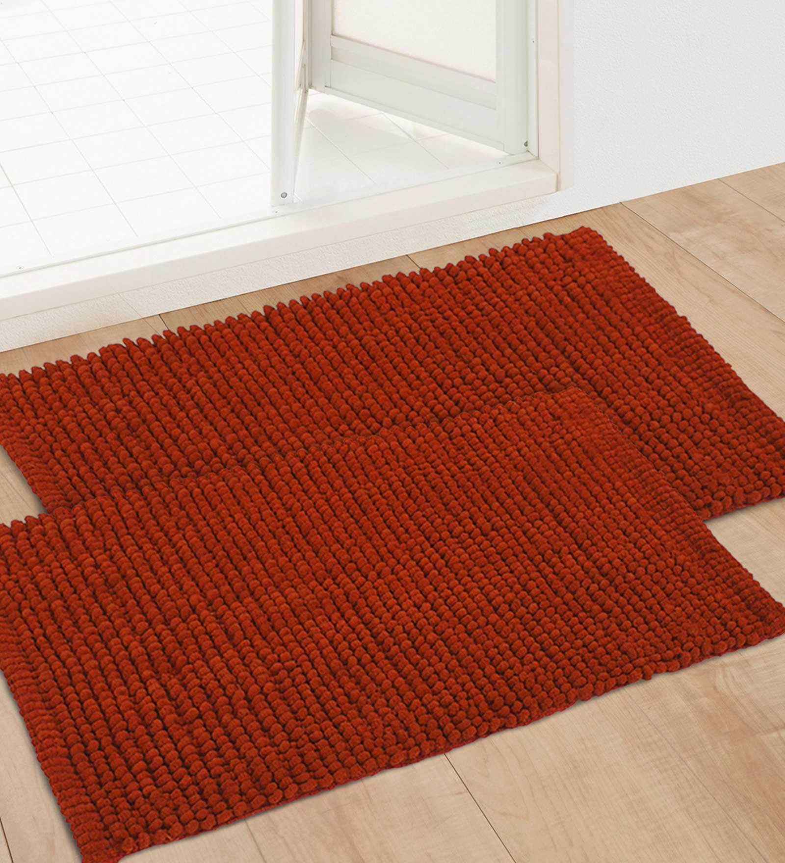 Buy Red Cotton Solid Pattern Door Mat at 53% OFF by Story@Home | Pepperfry