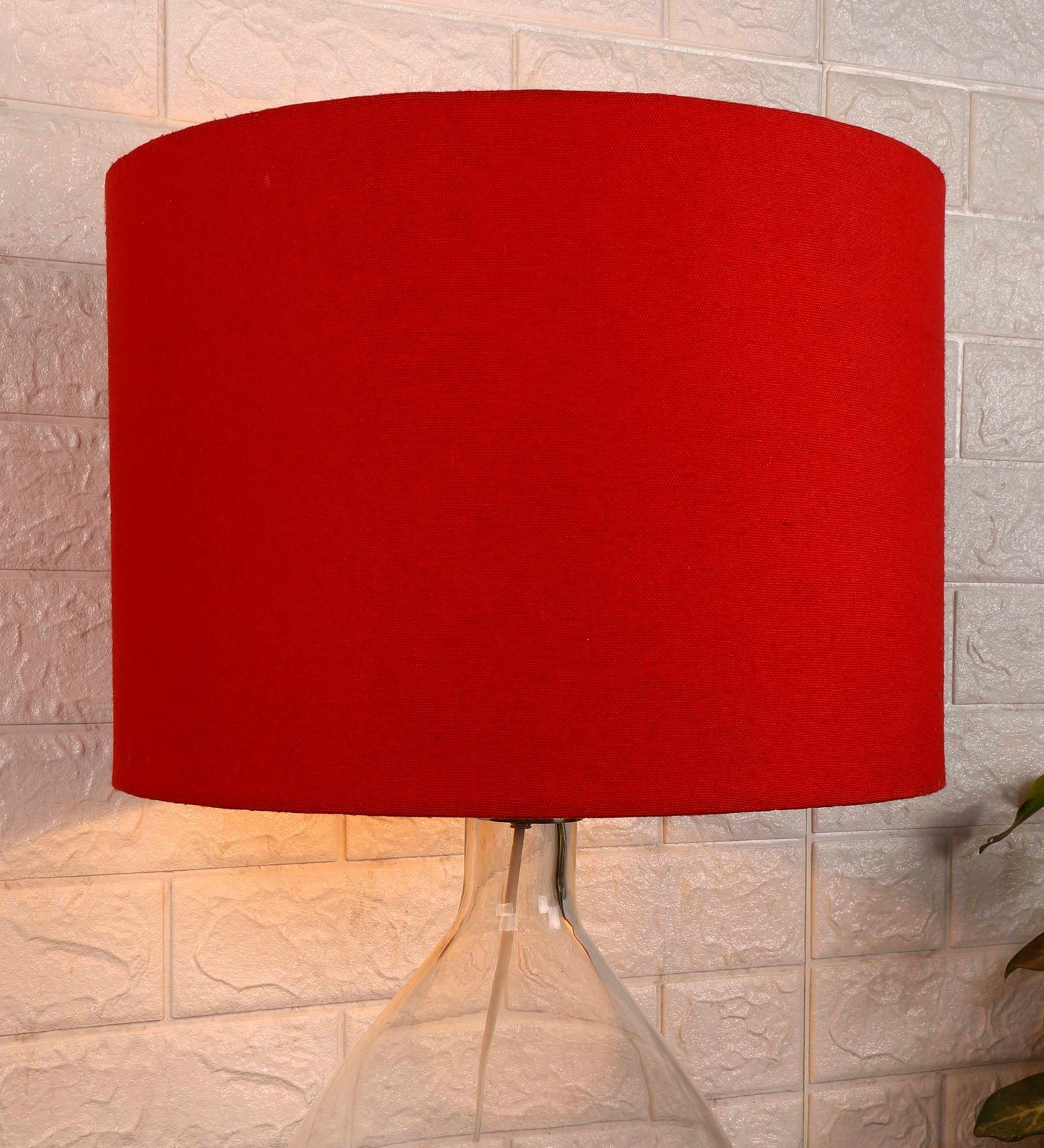 Buy Hubble Red Fabric Solid Lampshade By Grated Ginger at 27% OFF by ...