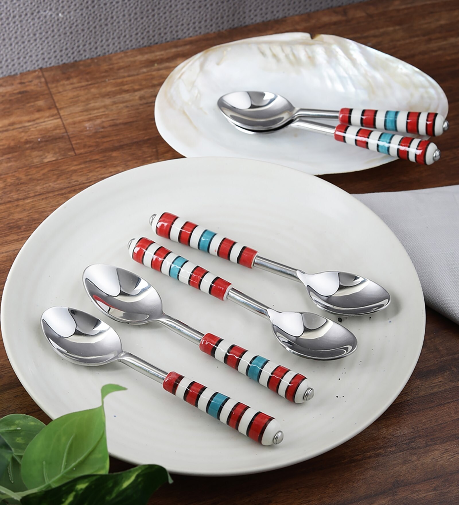 Buy Stainless Steel Spoons Set of 6 by VarEesha at 100% OFF by Vareesha ...