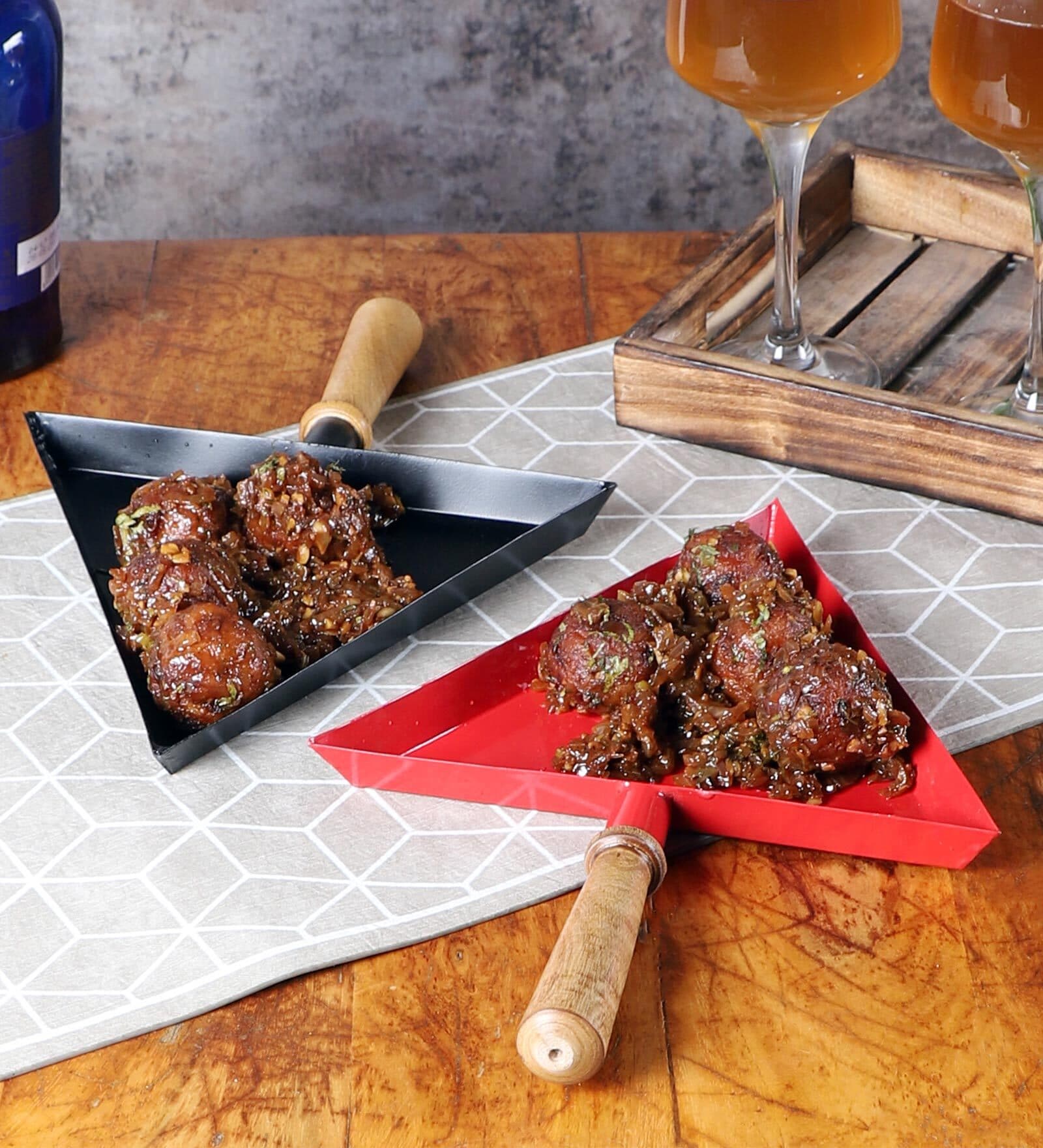 Buy Khurpi Platter Set of 2 at 44% OFF by Amaya Decors | Pepperfry