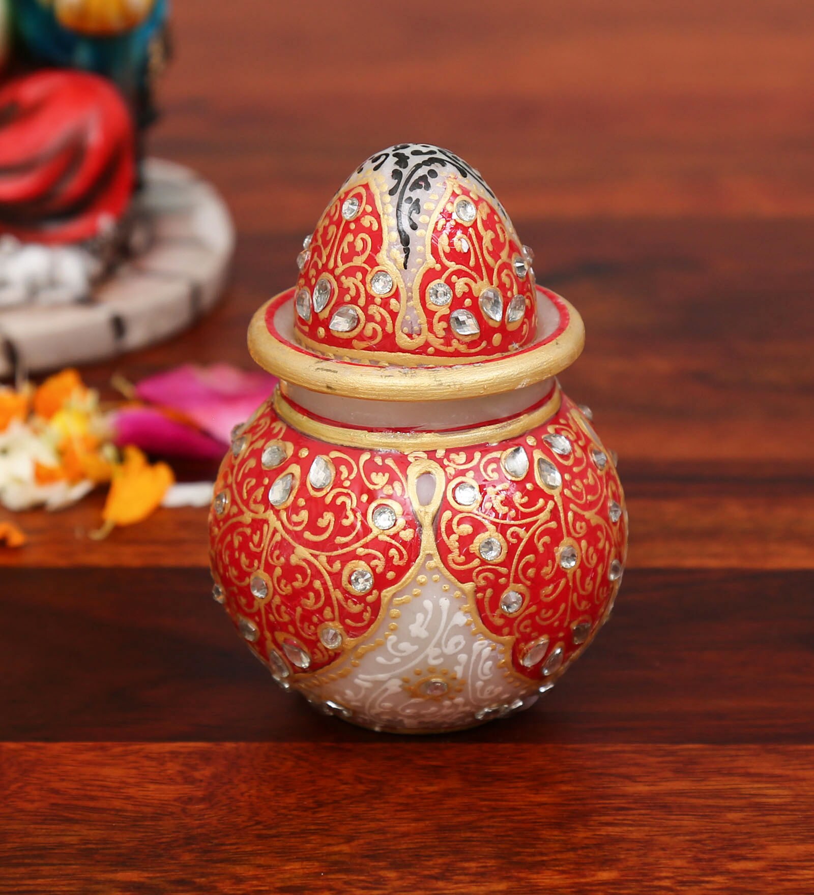 Buy Red Marble Kalash Nariyal by Handicrafts Paradise Online ...