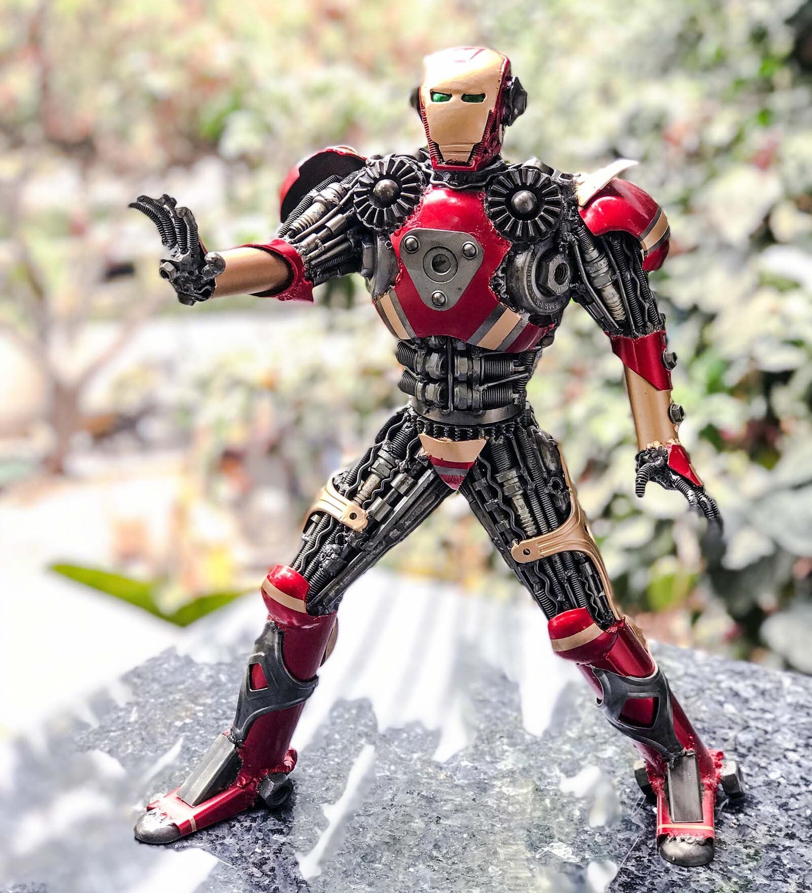 Buy Red Metal Avengers Iron Man Showpiece by Atrangi Online - Super ...