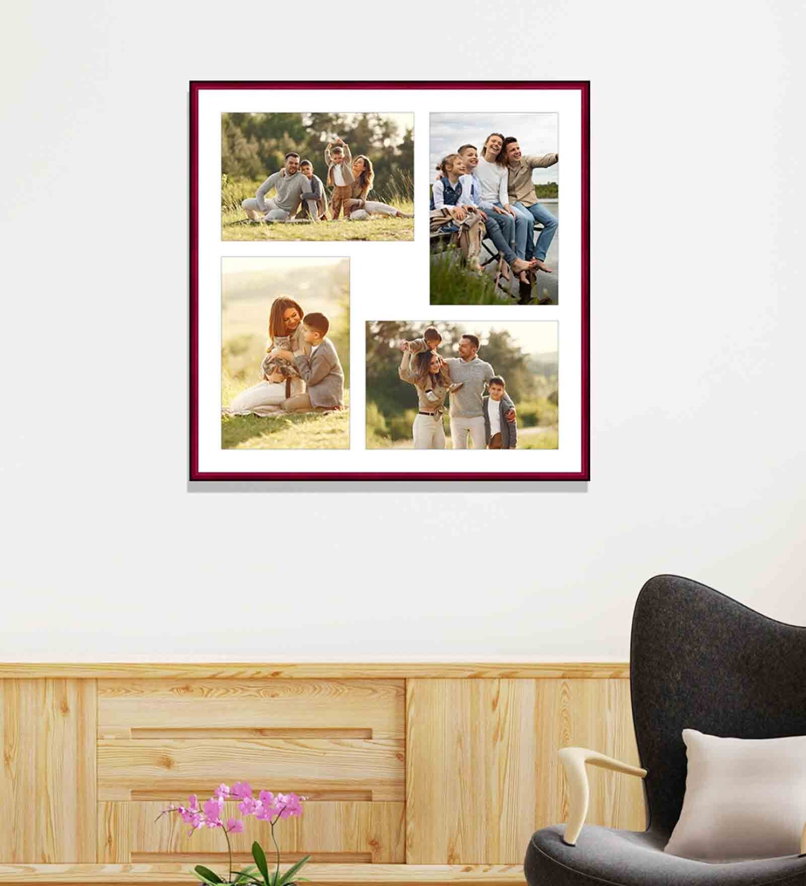 Buy Pocket Set of 4 Red Metal-Collage Photo Frame at 23% OFF by Elegant ...