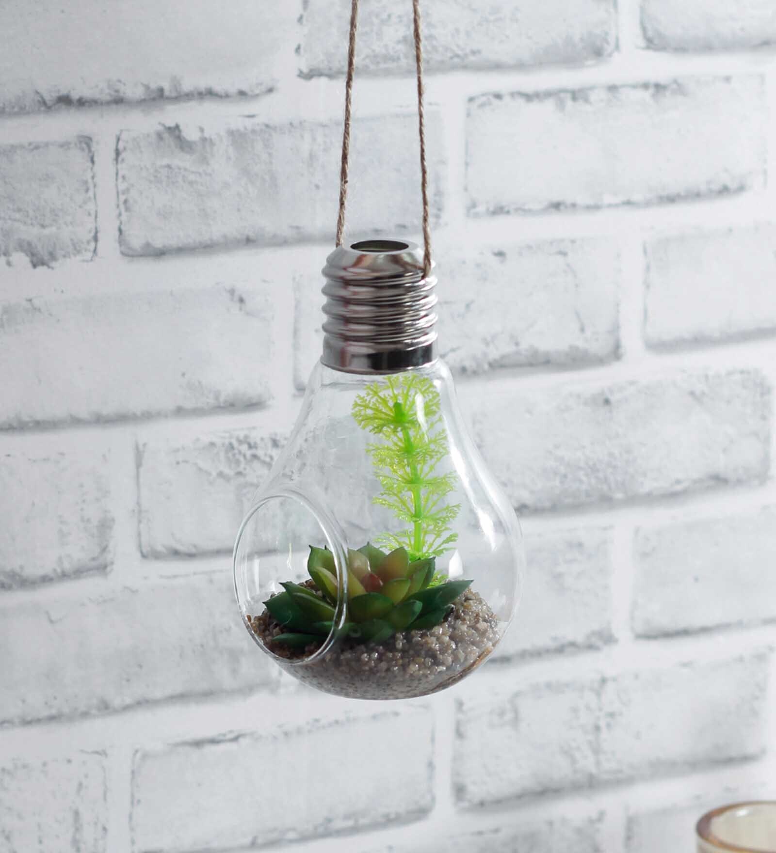 Buy Red Polyester Artificial Plant With Ceramic Pot by Tayhaa Online ...