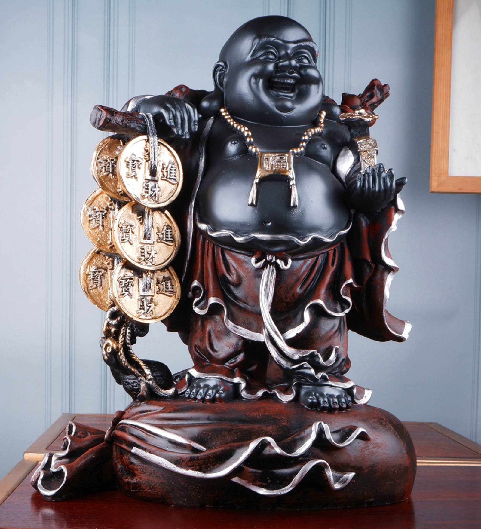 Buy Red Polyresin Premium Laughing Buddha Figurine at 24% OFF by The ...