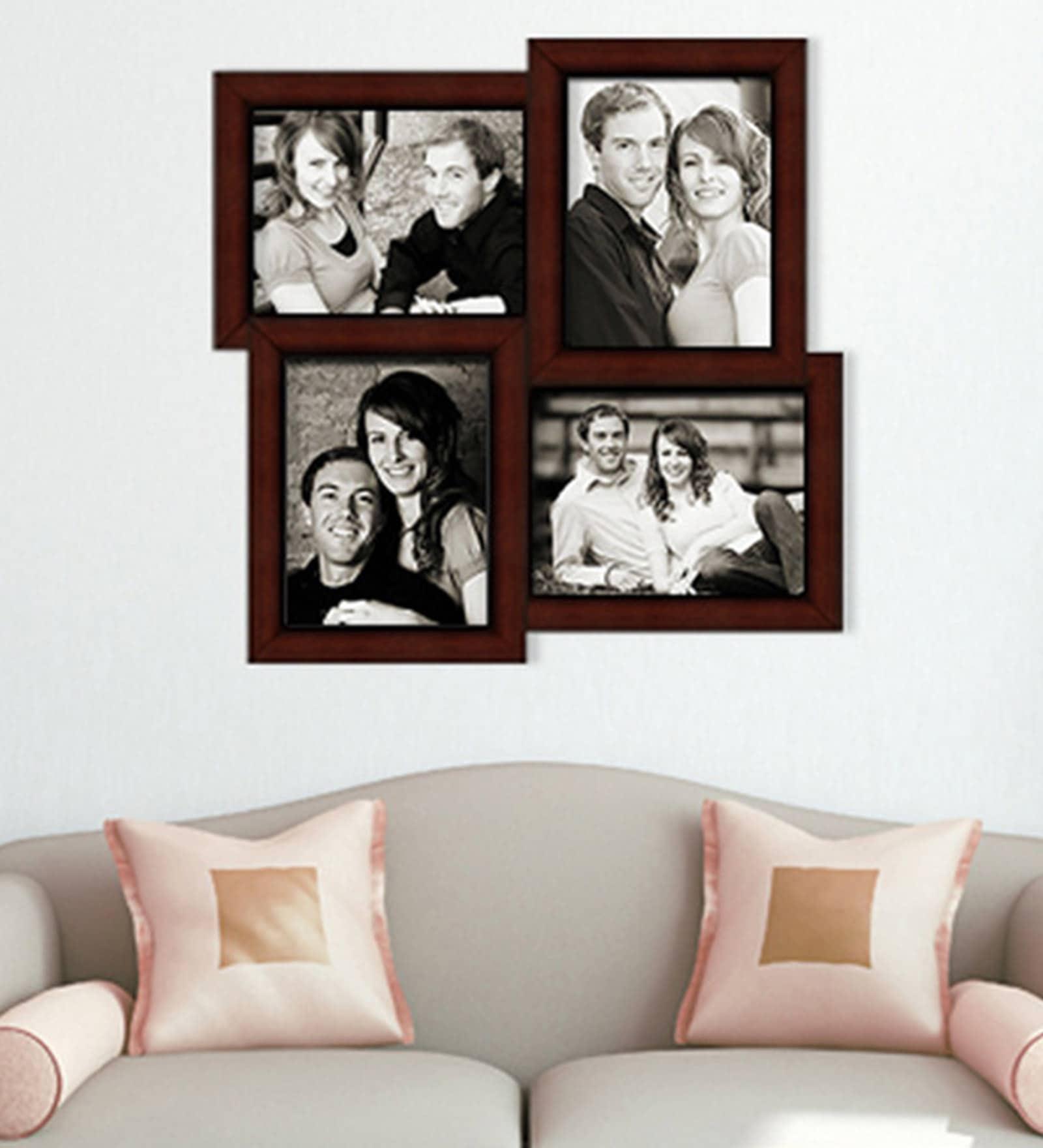 Buy Red Synthetic Wood 18 x 18 Inch Collage Photo Frame by Elegant Arts ...
