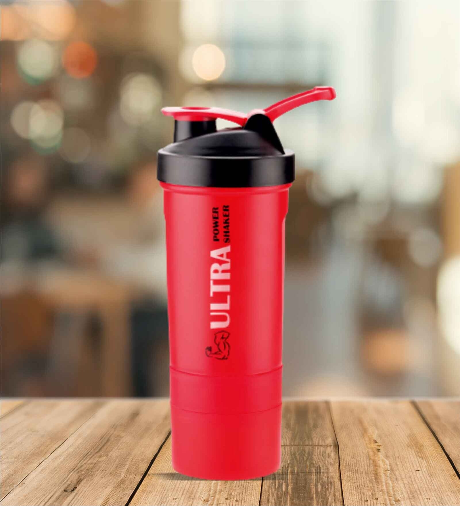 Buy Red Ultra Power 600ml Plastic Shaker at 46% OFF by Trueware | Pepperfry