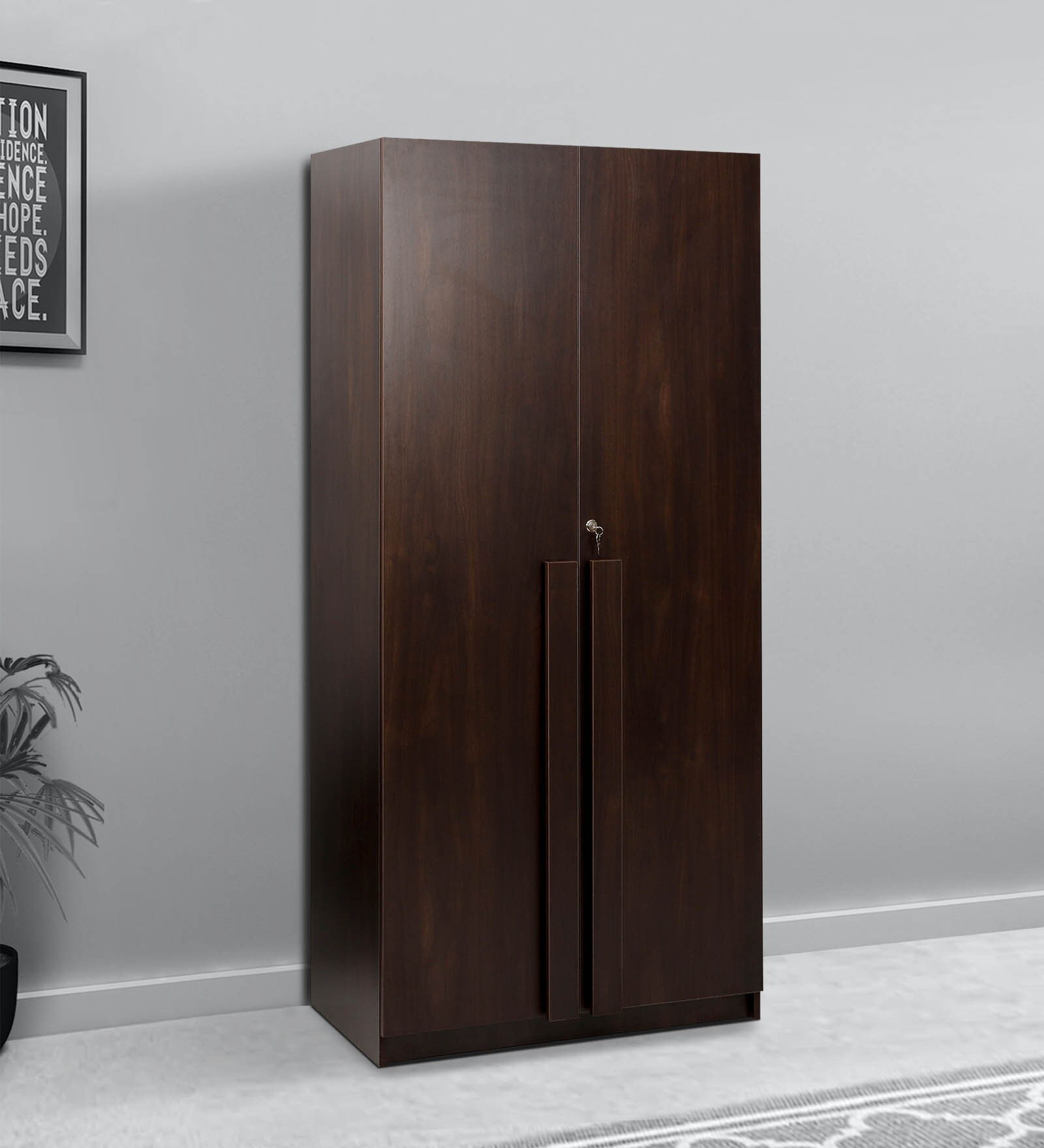 Buy Regal 2 Door Wardrobe in Walnut Suede Finish at 30% OFF by Trevi ...