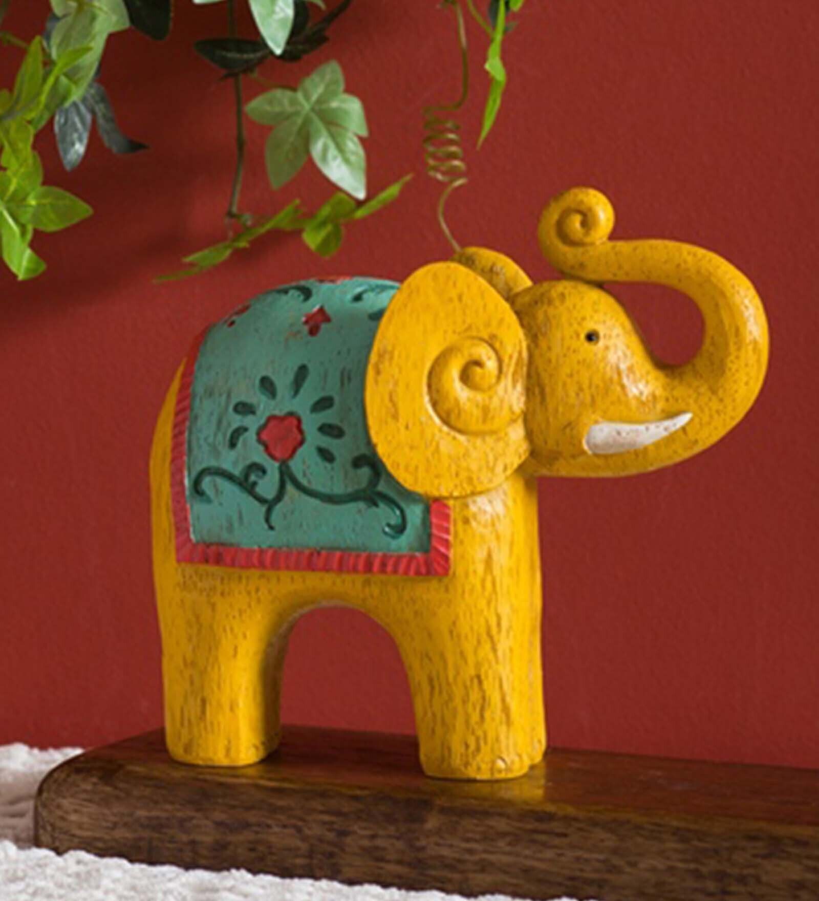 Buy Regal Elephant Resin Animal Figurine by Chumbak Online - Animal ...