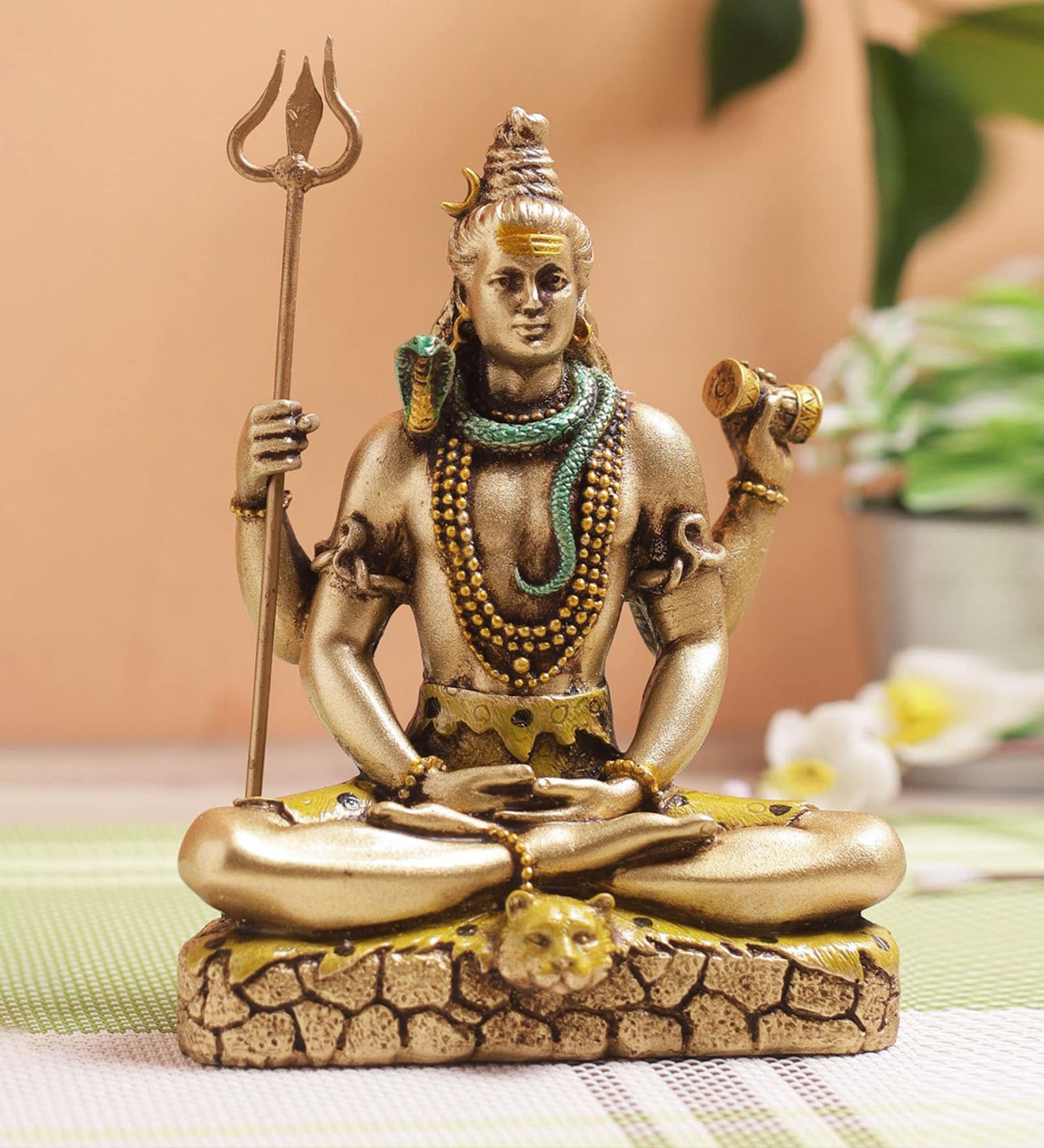 Buy Resin 6 Inch Shiva Idol at 43% OFF by CraftVatika | Pepperfry