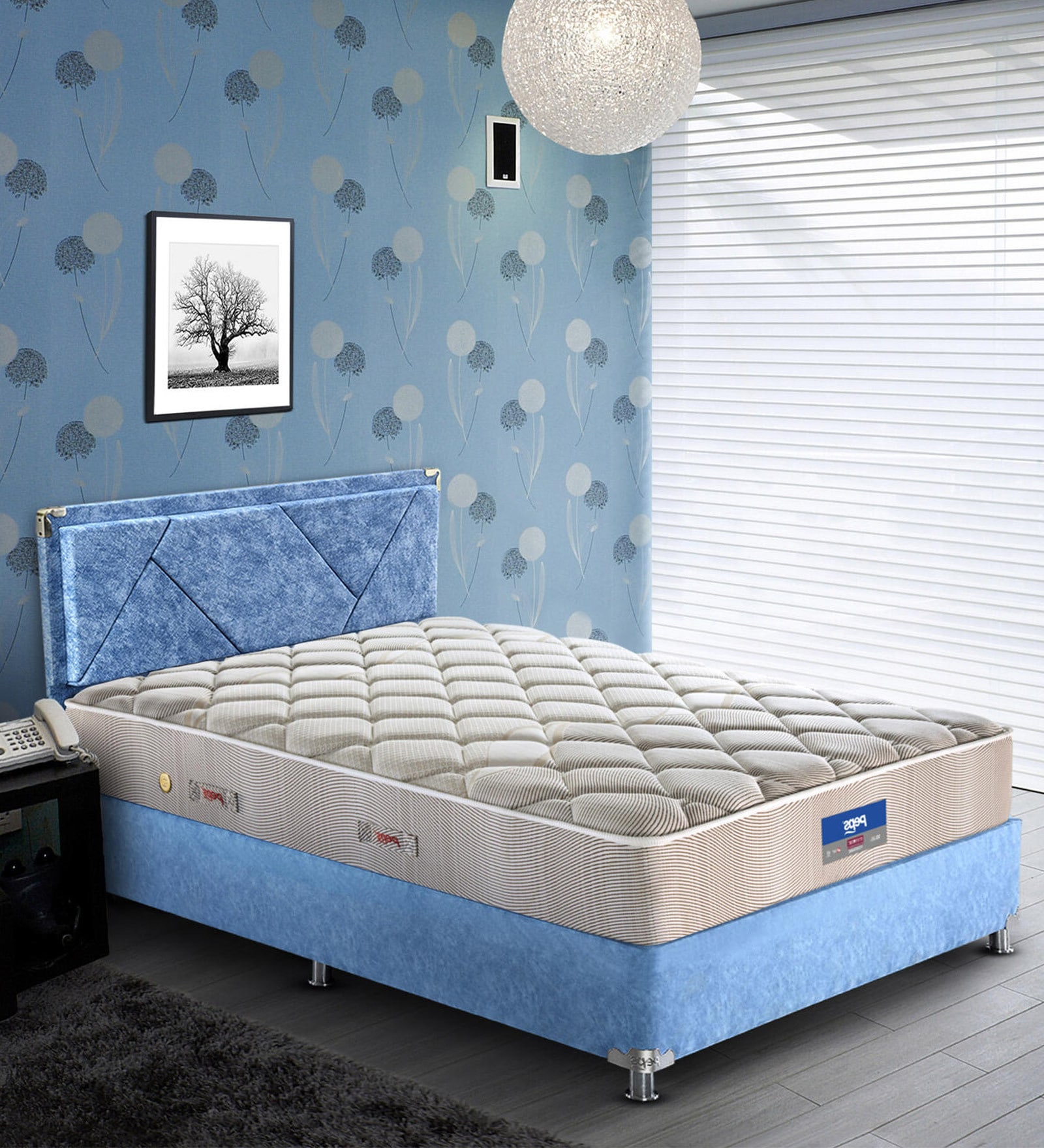 Buy Restonic Fontaine Normal Top 10 Inch Pocketed Spring Queen Size ...