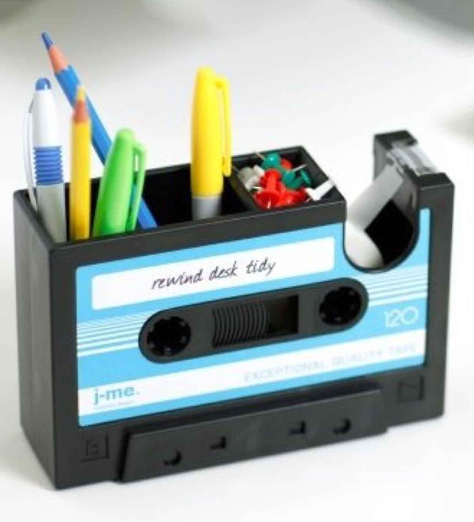 Buy Rewind Desk Organizer-Blue at 20% OFF by The Quirk Box | Pepperfry