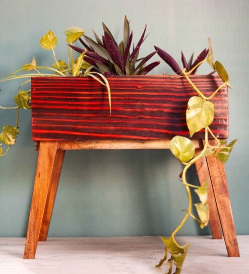 Wooden Planter Stands: Buy Wooden Planter Stands Online in India at ...