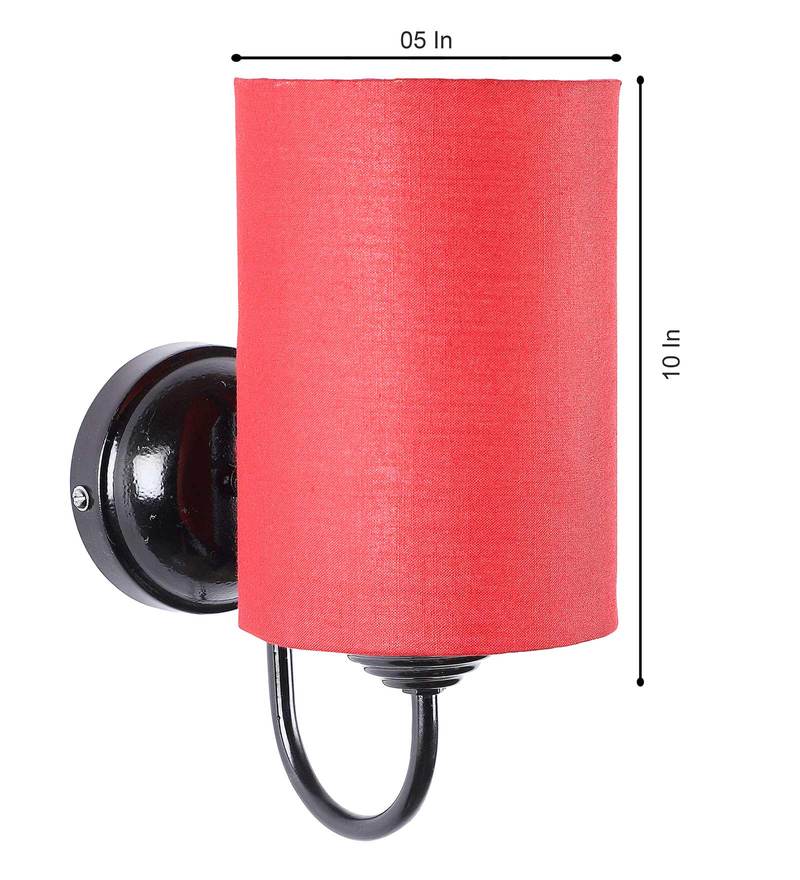 Buy Red Cotton Wall Light by Tu Casa Online - Candle Wall Lights - Wall ...