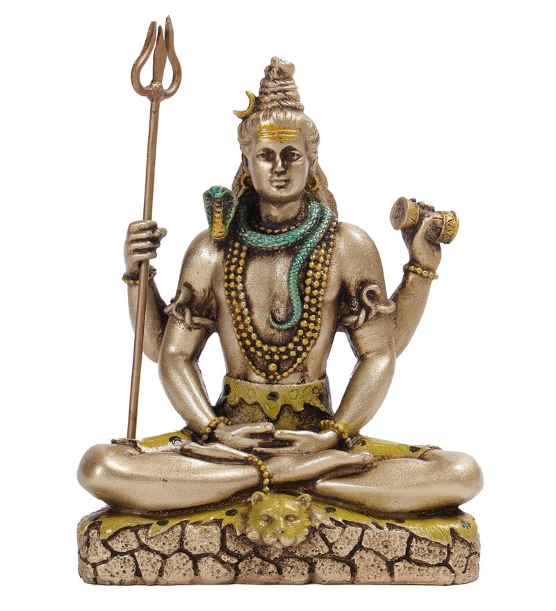 Buy Resin 6 Inch Shiva Idol By Craftvatika Online - Shiva - Religious ...