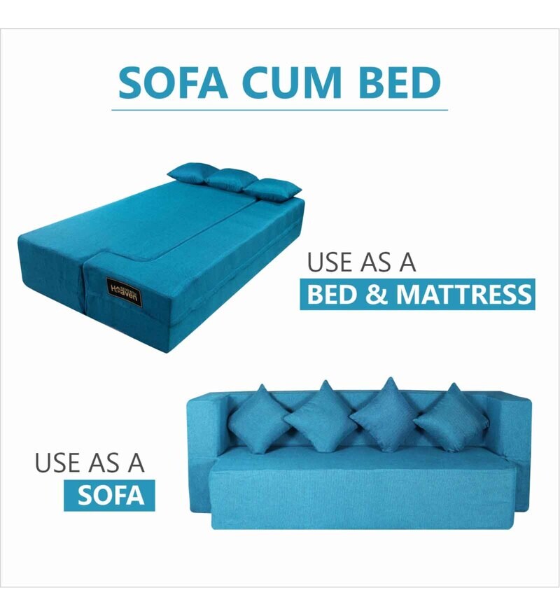 Buy Rest Mantra 14 Inch Foam (78x36) In Blue Colour Single Bed Foldable ...
