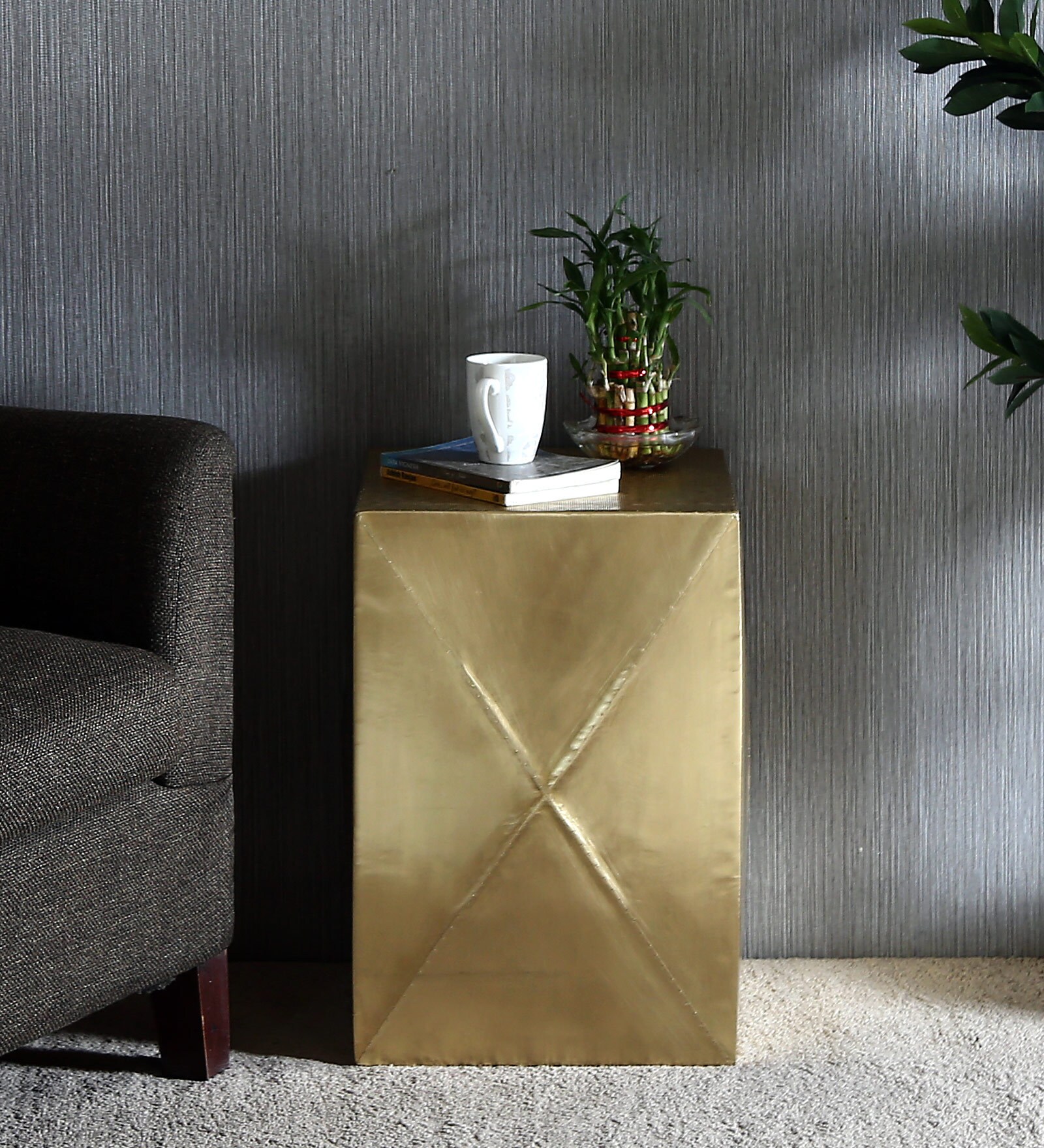 Buy Rhombus End Table at 25% OFF by Bohemiana from Pepperfry | Pepperfry