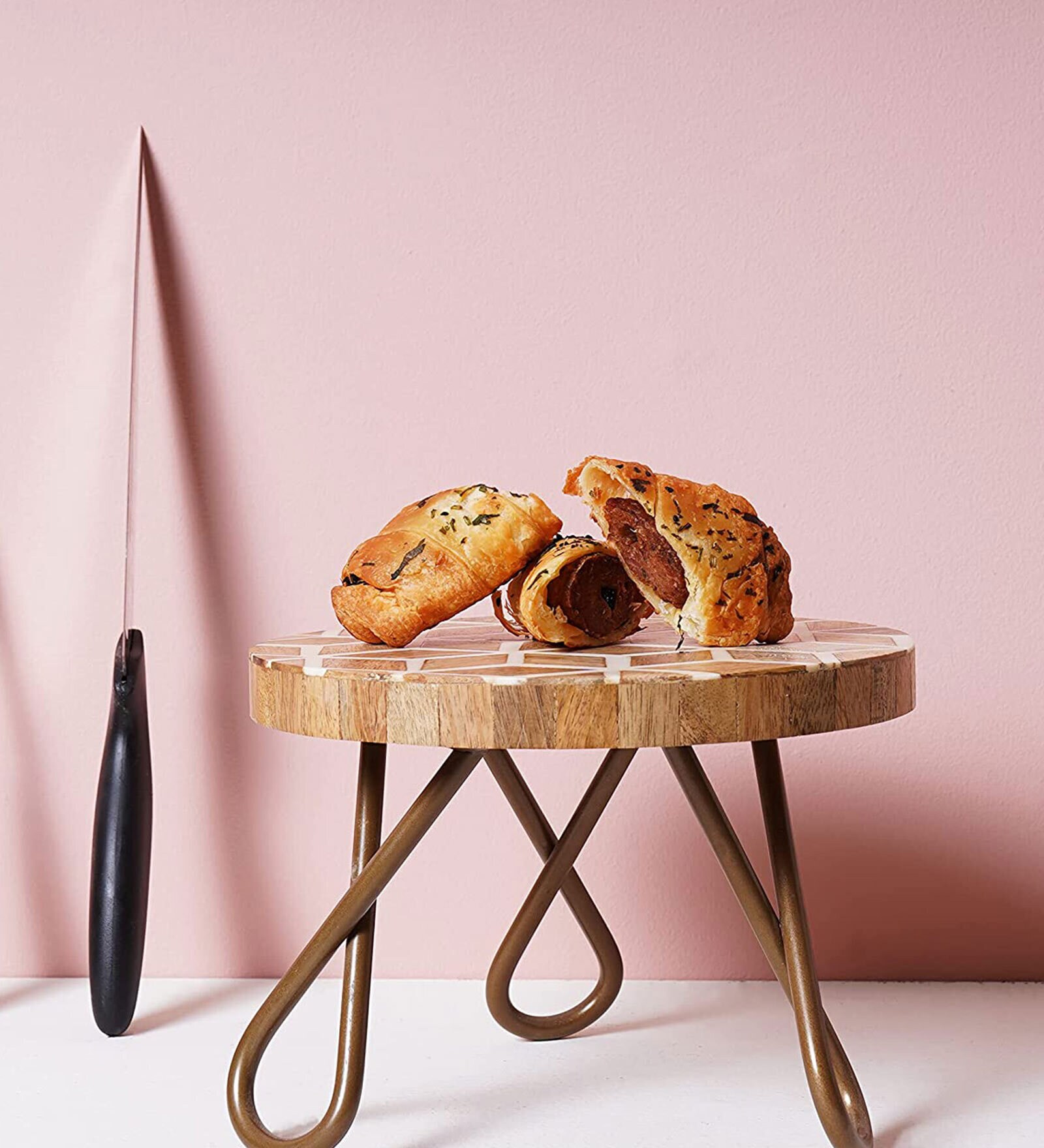 Buy Rhombus Maze Brown MDF & Metal Cake Stand at 36% OFF by CASADECOR ...