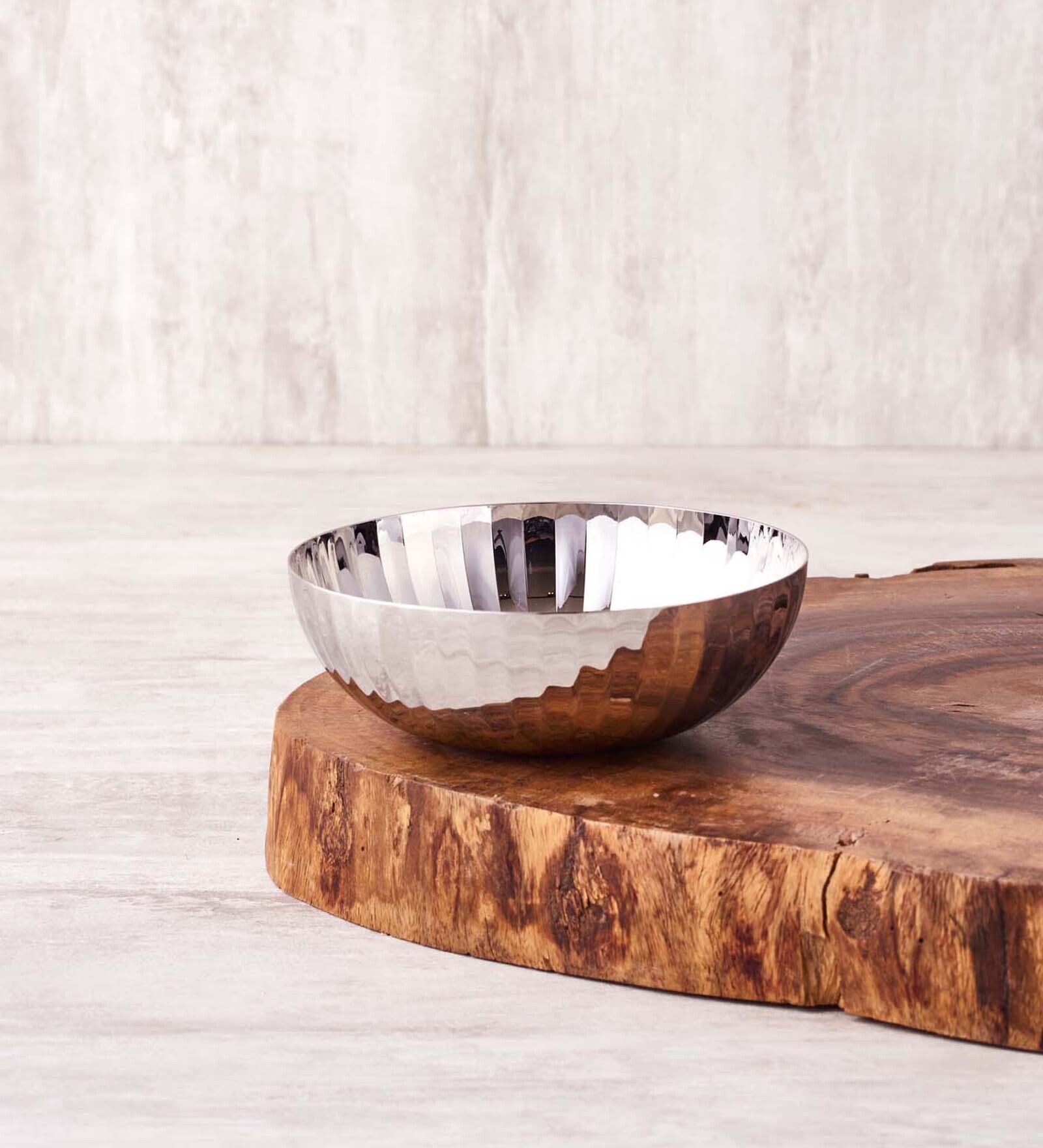 Buy Rhythm Garden 400ml Silver Stainless Steel Dinner Bowl at 20% OFF ...