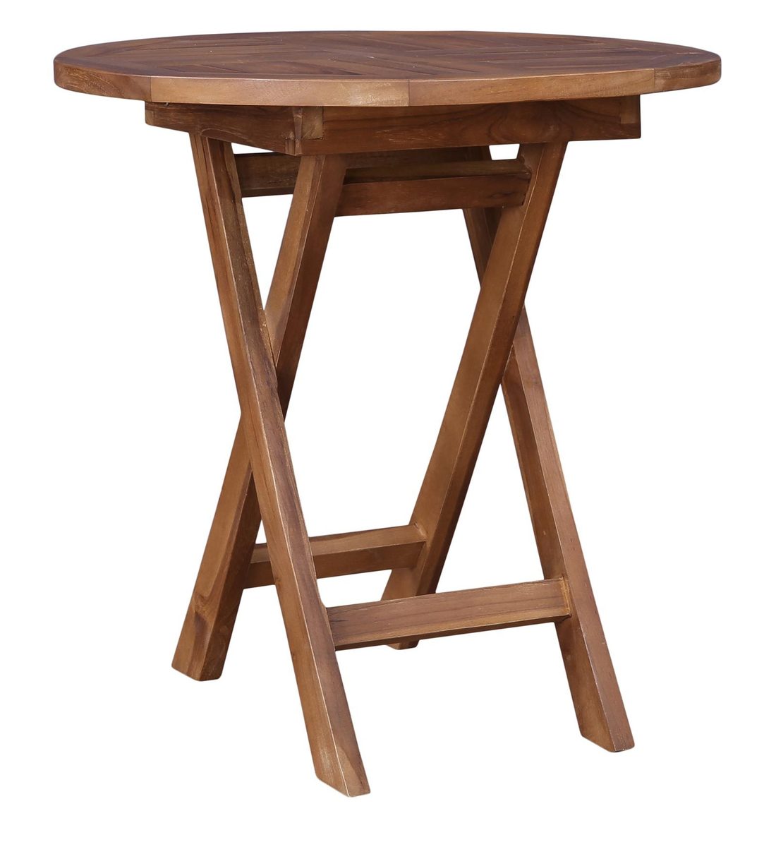 Buy Ringo Solid Wood Folding End Table in Teak Color By HomeTown Online ...