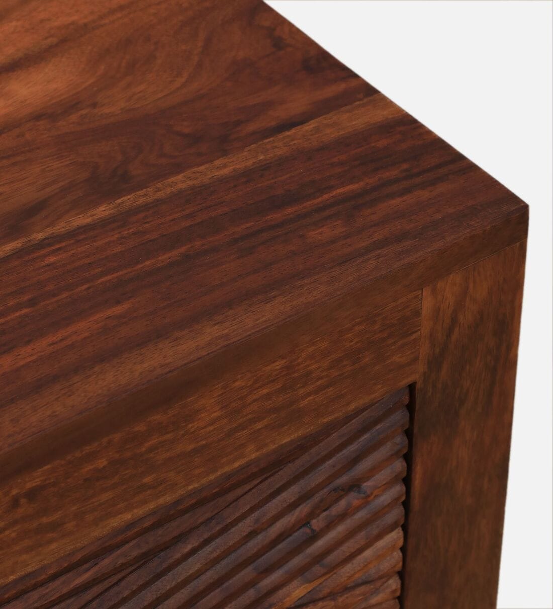 Buy Ritmo Sheesham Wood Chest Of Drawers In Honey Oak Finish Online ...