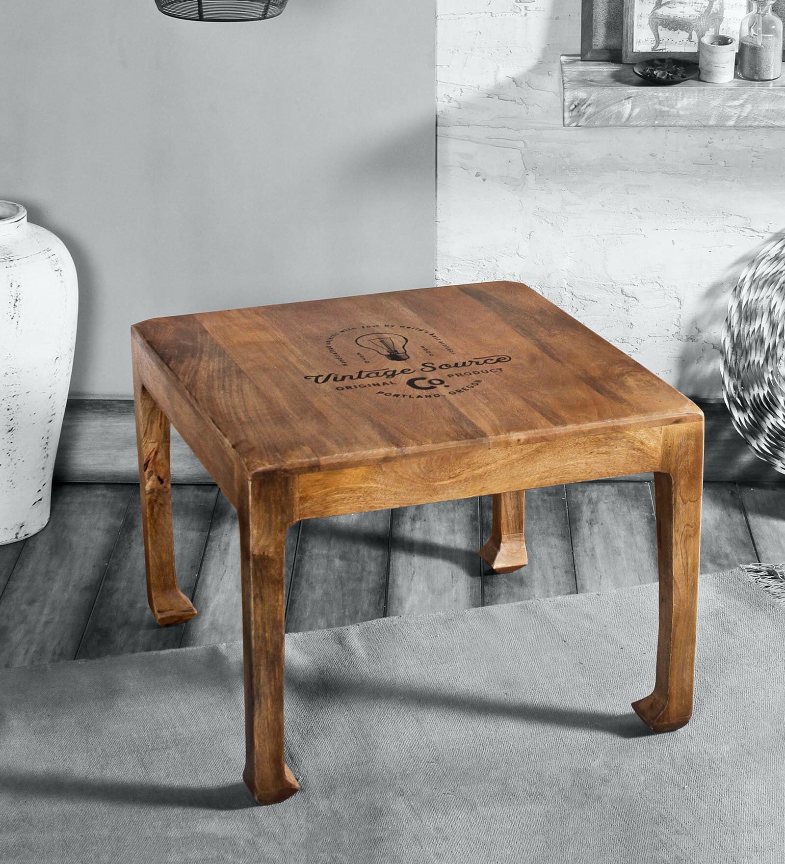 Buy Richard Coffee Table In Teak Finish at 100% OFF by Fabuliv | Pepperfry