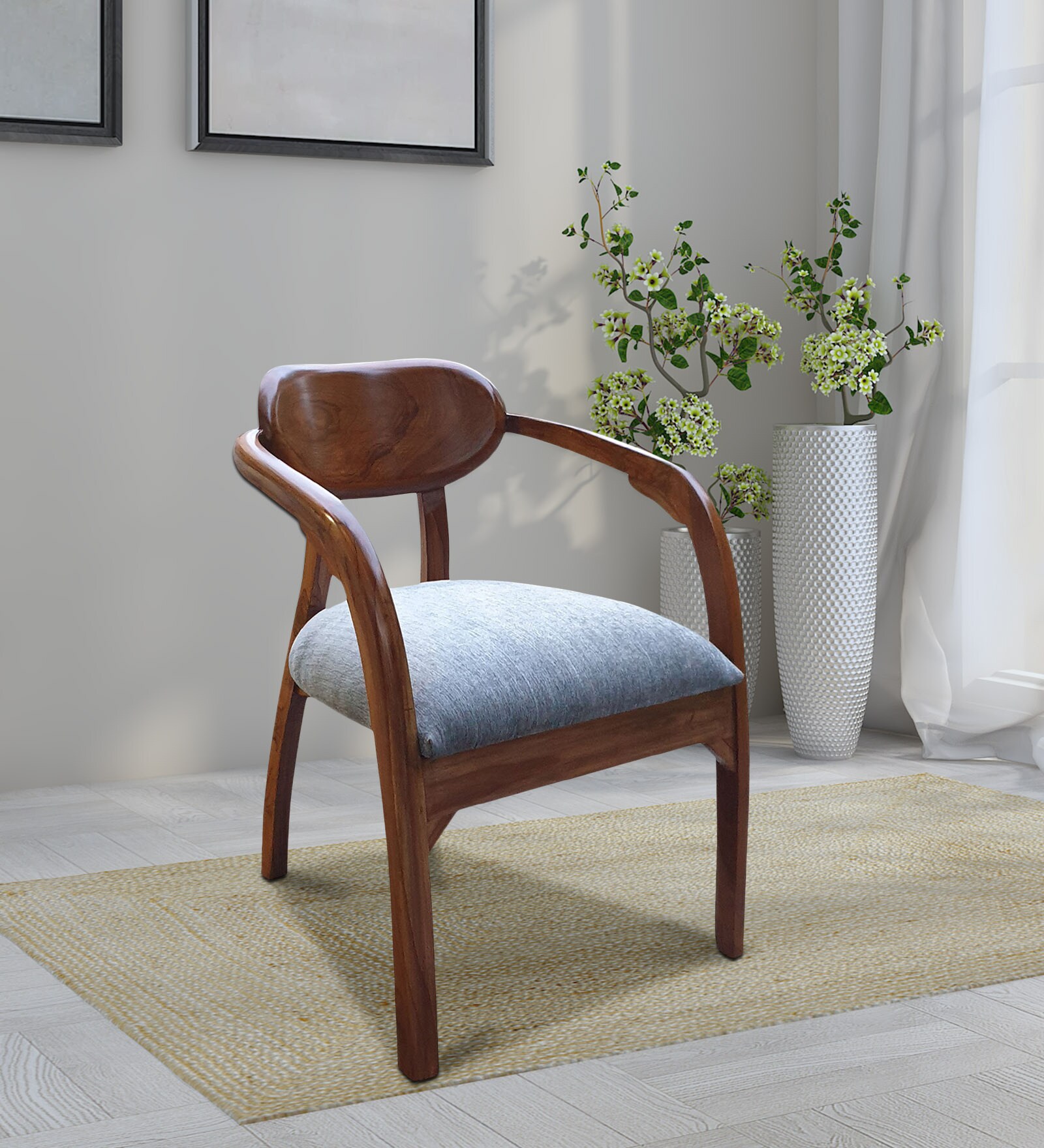Buy Richview Arm Chair in Light Walnut Colour at 50% OFF by Usha ...