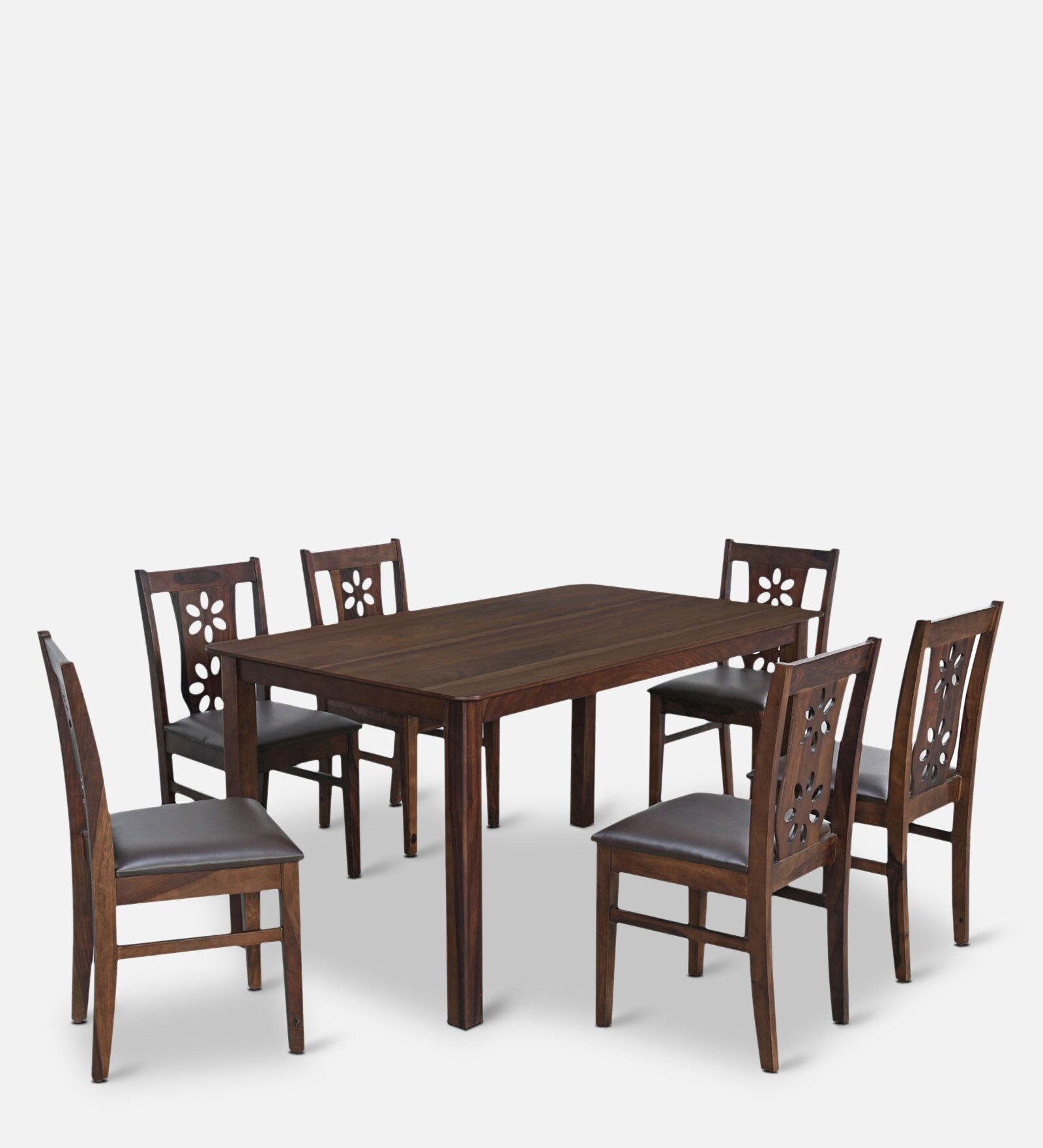 Buy Rigel 6 Seater Dining Set in Dark Walnut Colour at 59% OFF by @home ...
