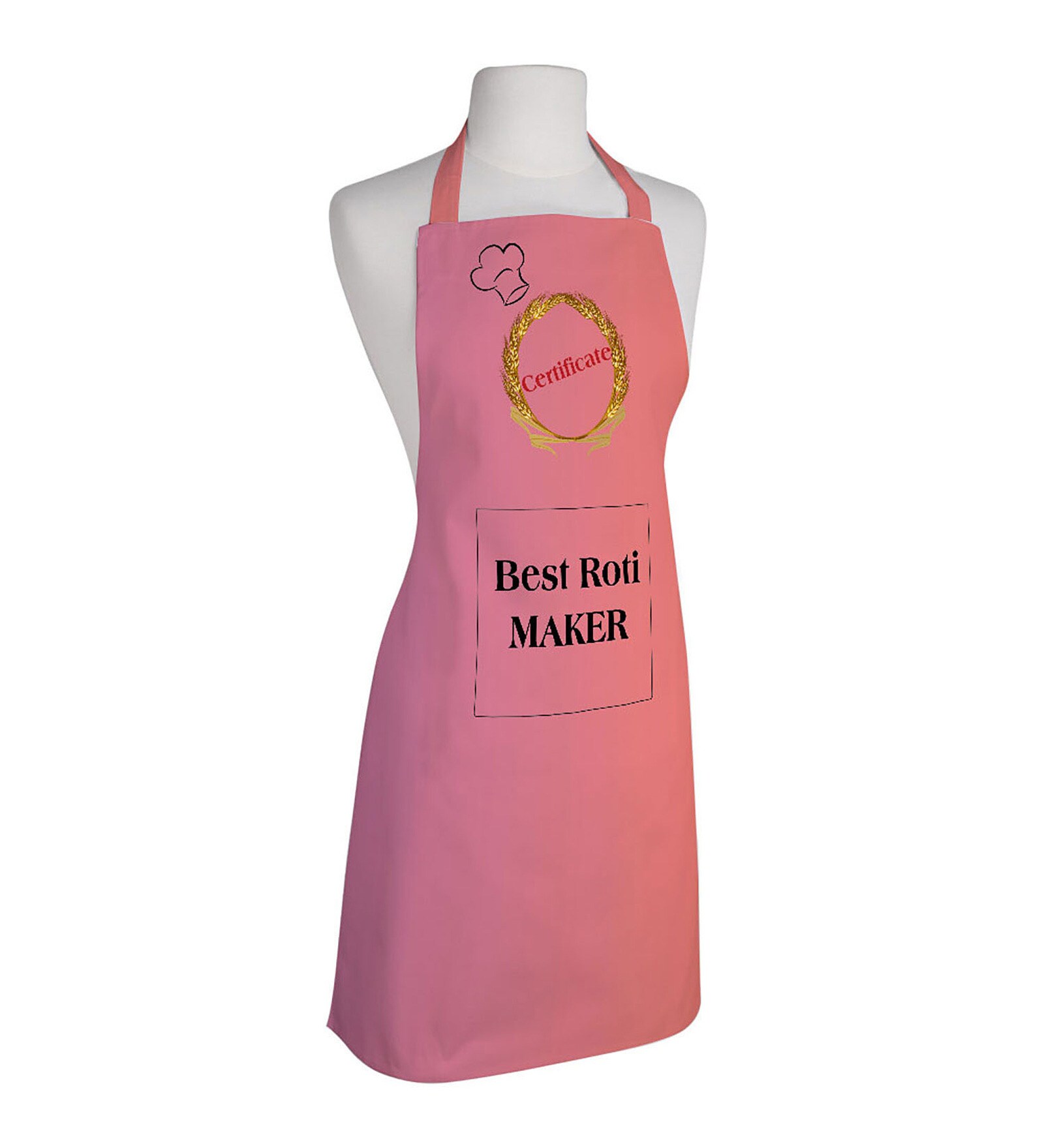 Buy Right Pink Polyester Best Roti Maker Free Size Apron Online ...