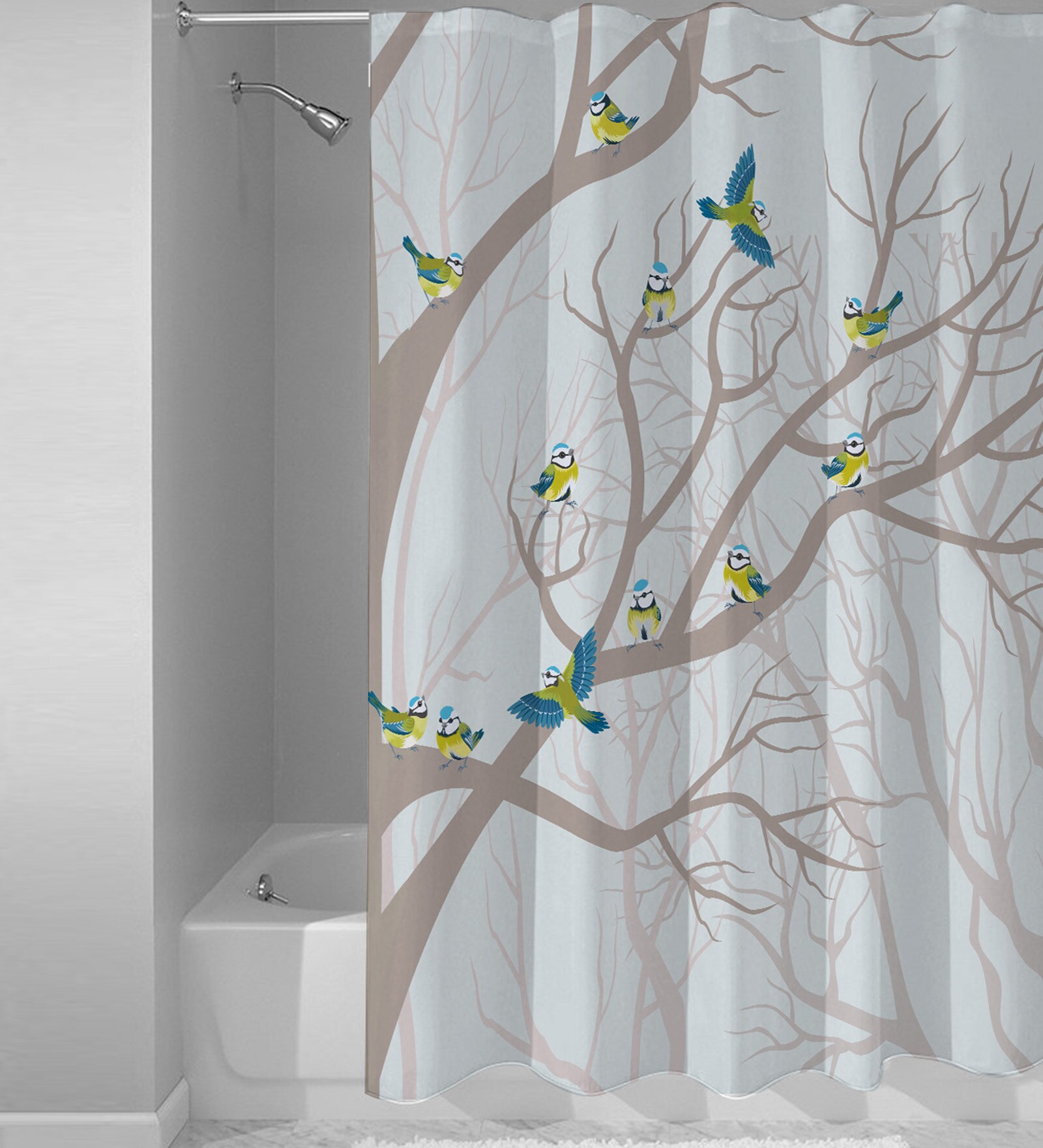 Buy White Polyester Shower Curtain by Right at 22% OFF by Right | Pepperfry