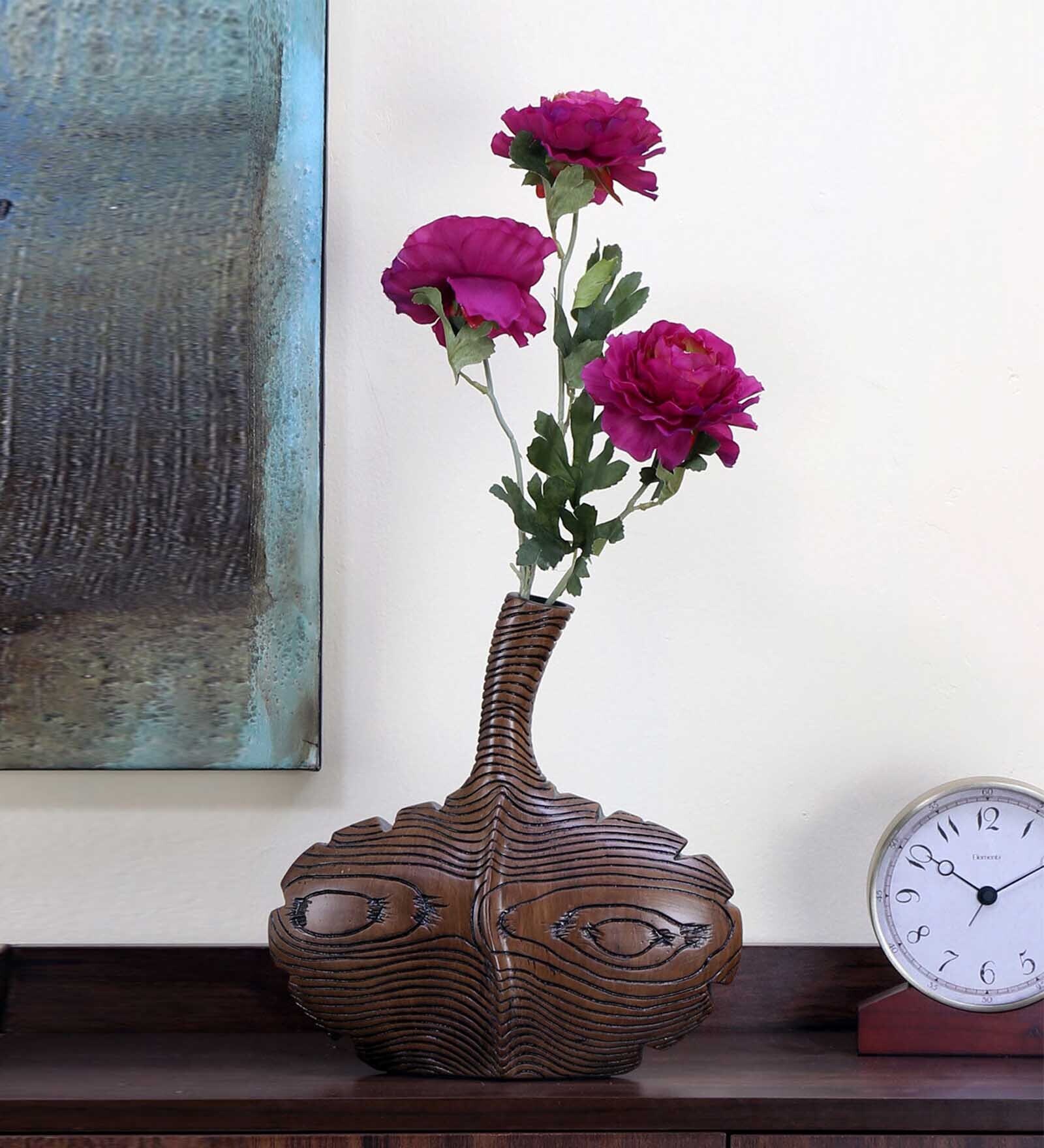 Buy Ripples Slim Neck Polyresin Table Vase by @home at 48% OFF by @home ...