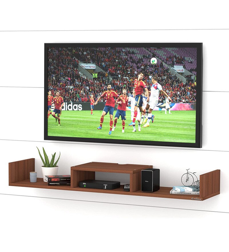 Buy Riley TV Unit in Walnut Finish for TVs up to 55\ by Anikaa Online ...