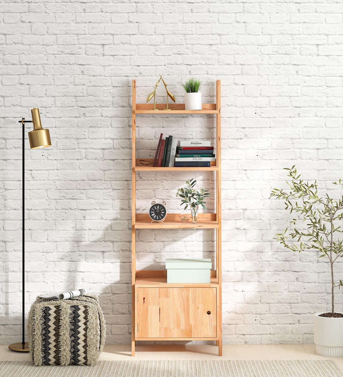 Buy Rocio Solid Wood Book Shelf In Natural Finish at 23% OFF by ...